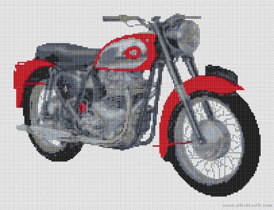 BSA Superrocket Motorcycle Cross Stitch Pattern Kit and Chart ...