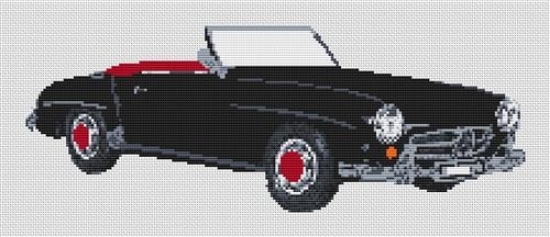 Mercedes cars cross stitch designs | Stitchtastic