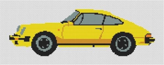 Porsche cars cross stitch designs | Stitchtastic