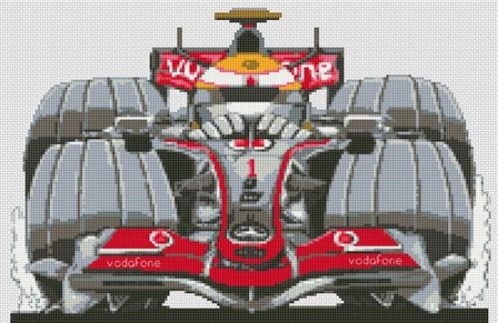Formula 1 caricature cross stitch designs | Stitchtastic