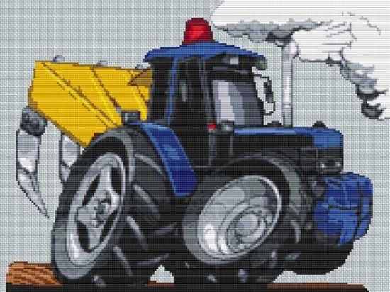 Tractors caricature cross stitch designs | Stitchtastic
