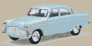 Ford Zephyr Cross Stitch Kit and Chart | Stitchtastic