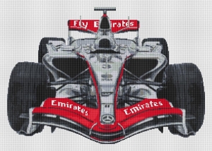Formula 1 F1 McLaren Cross Stitch Kit and Chart | Stitchtastic