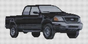 FORD F150 Cross Stitch Kit and Chart | Stitchtastic
