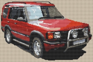 Land Rover Discovery Cross Stitch Kit and Chart | Stitchtastic