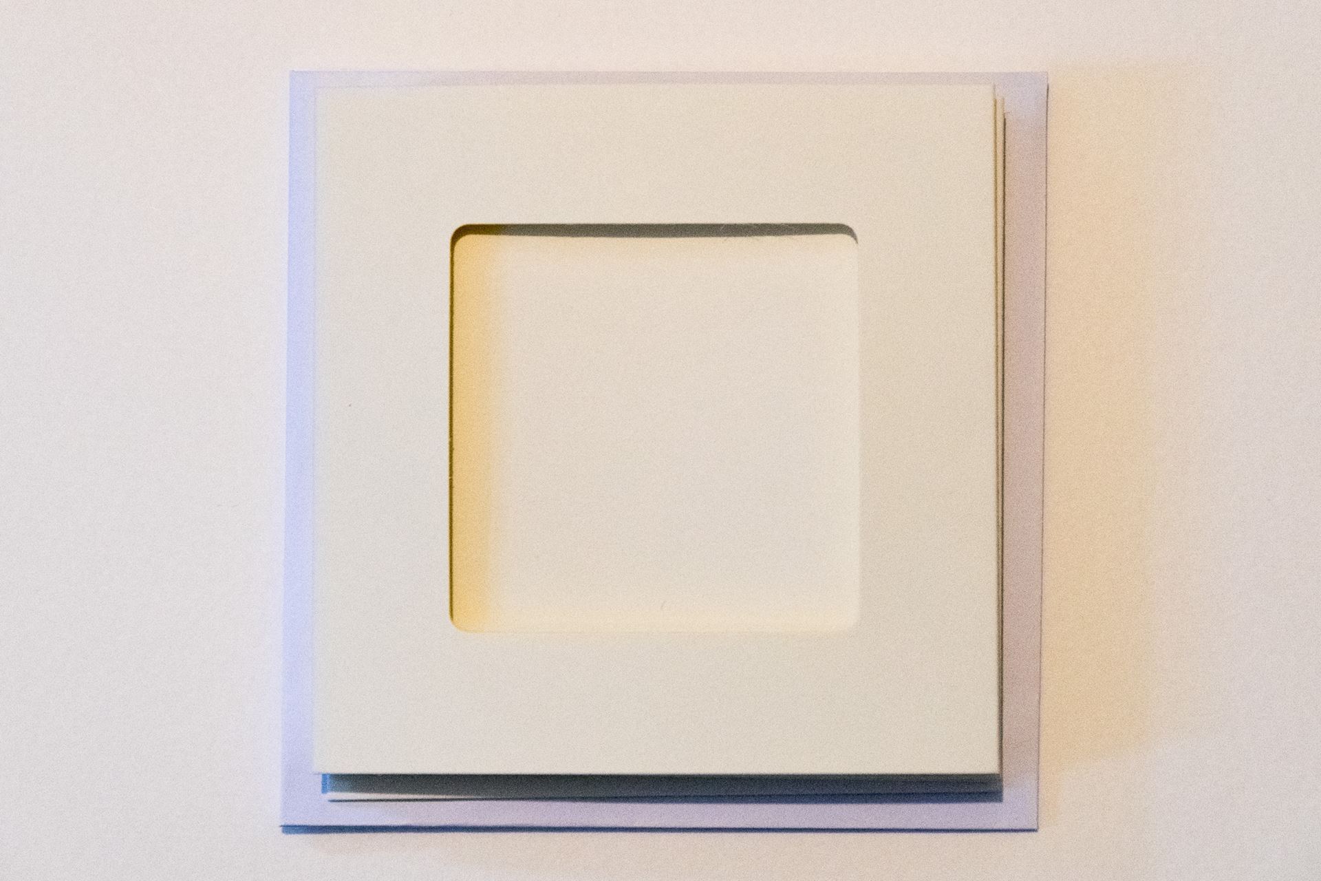 Square aperture square cards - Cream (Pack of 5) | Stitchtastic