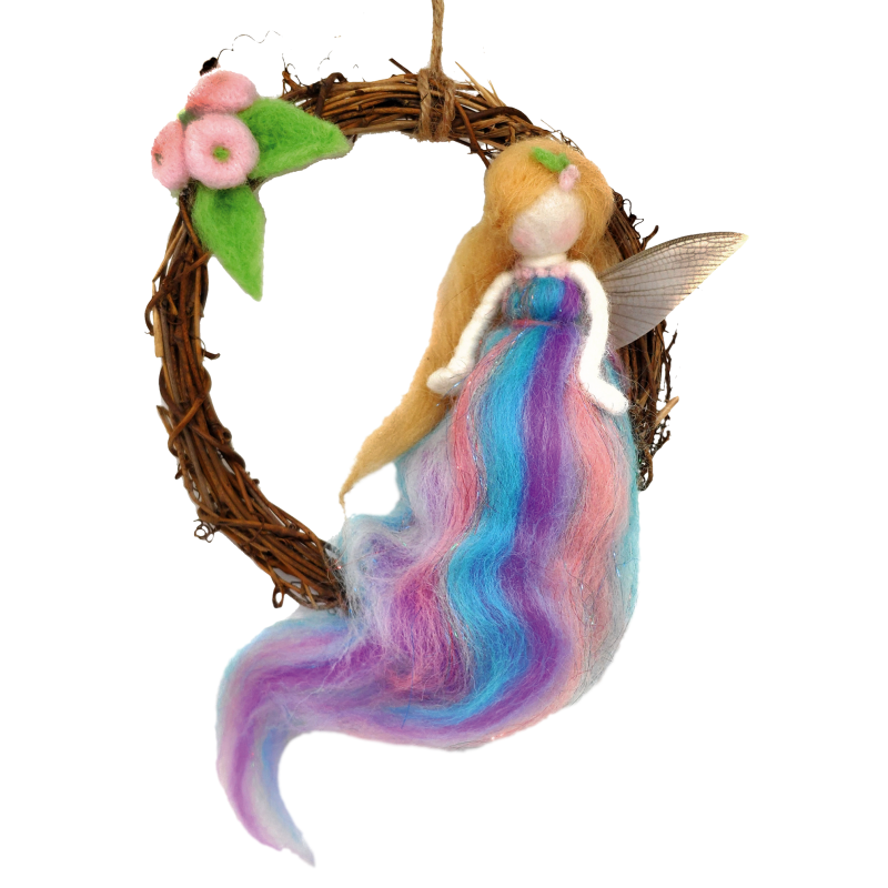 Summer Fairy Wreath Needle Felting Kit | Stitchtastic