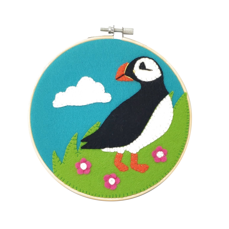 Scottish Puffin Applique Kit | Stitchtastic
