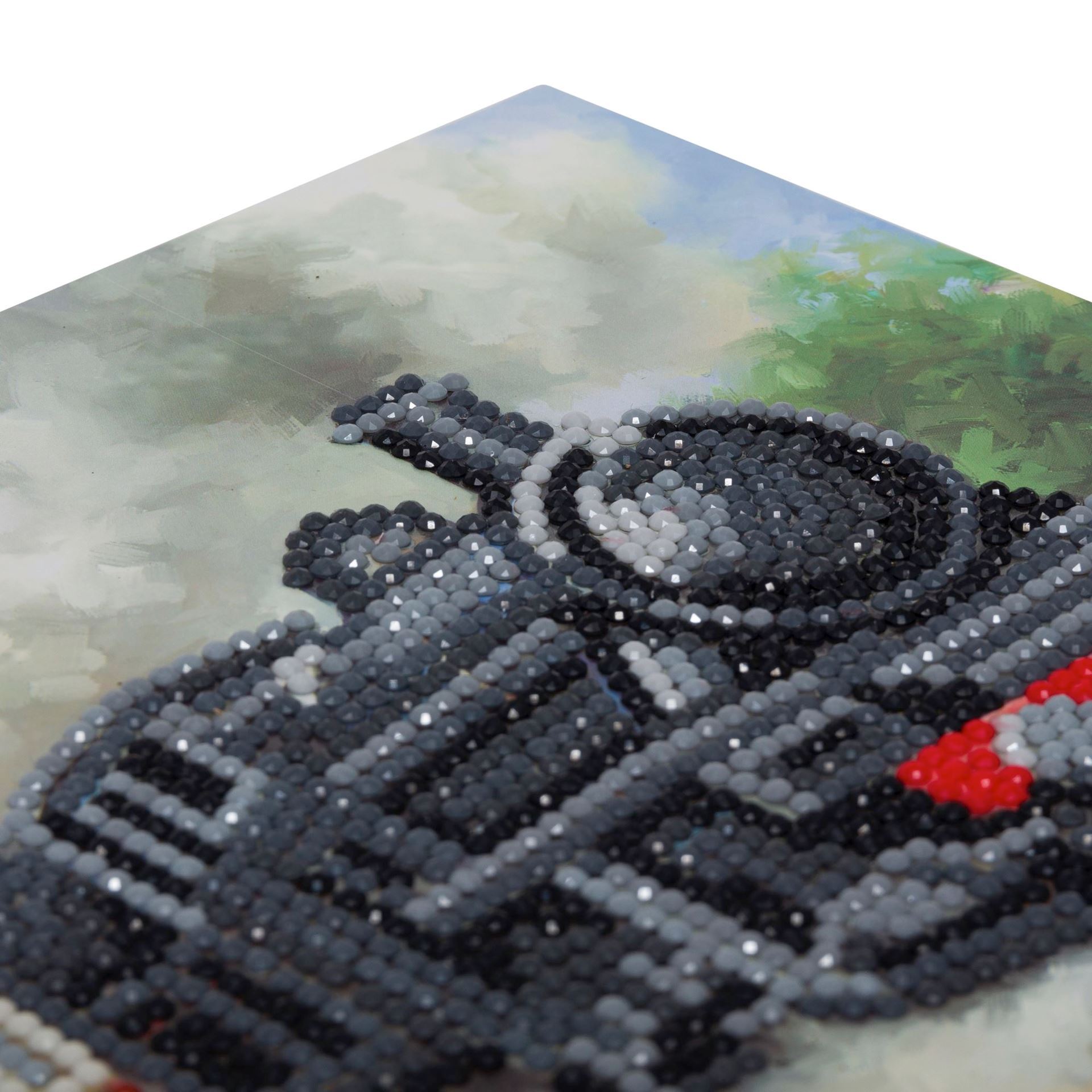 Train, 18x18cm Crystal Art Card | Stitchtastic