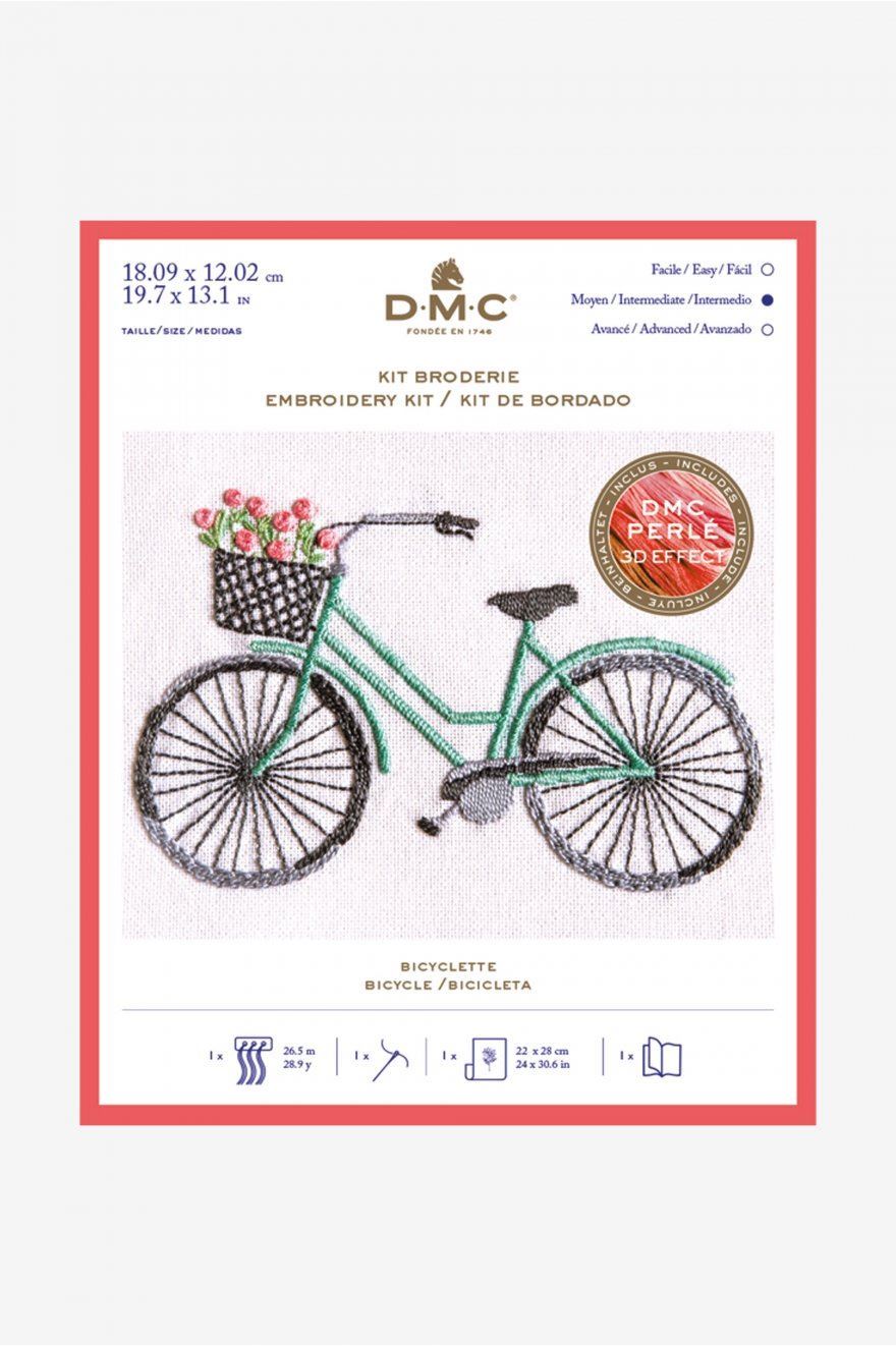 DMC Bicycle Embroidery Kit | Stitchtastic