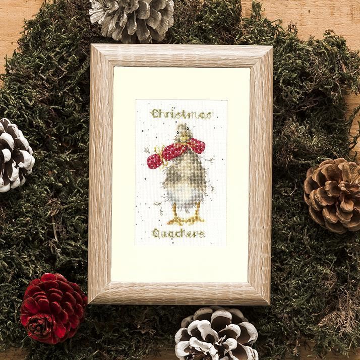 Christmas Quackers Christmas Card Cross Stitch Kit by Bothy Threads ...