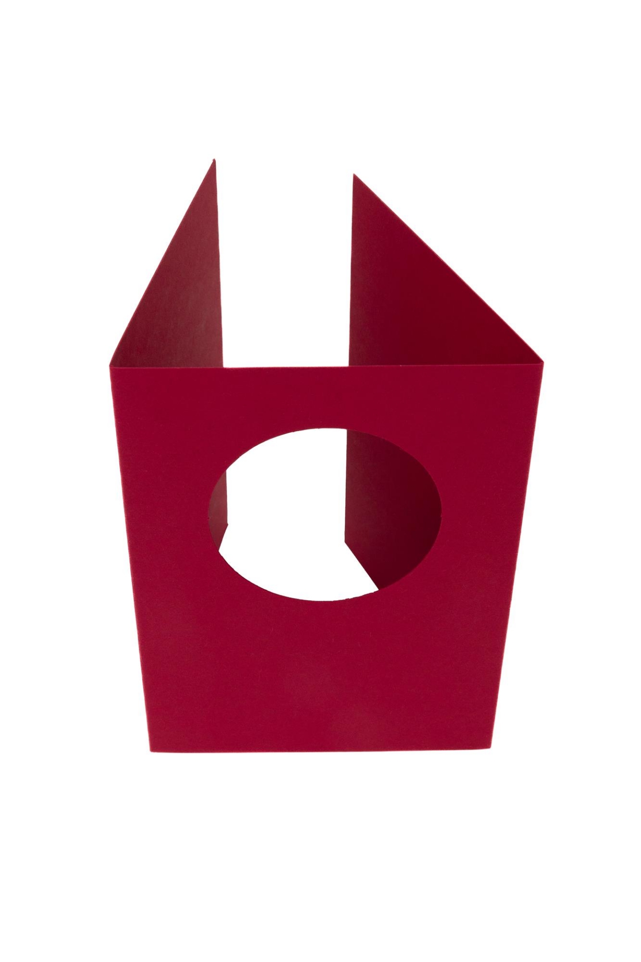 Round Aperture A6 Cards - Red (Pack Of 5) | Stitchtastic