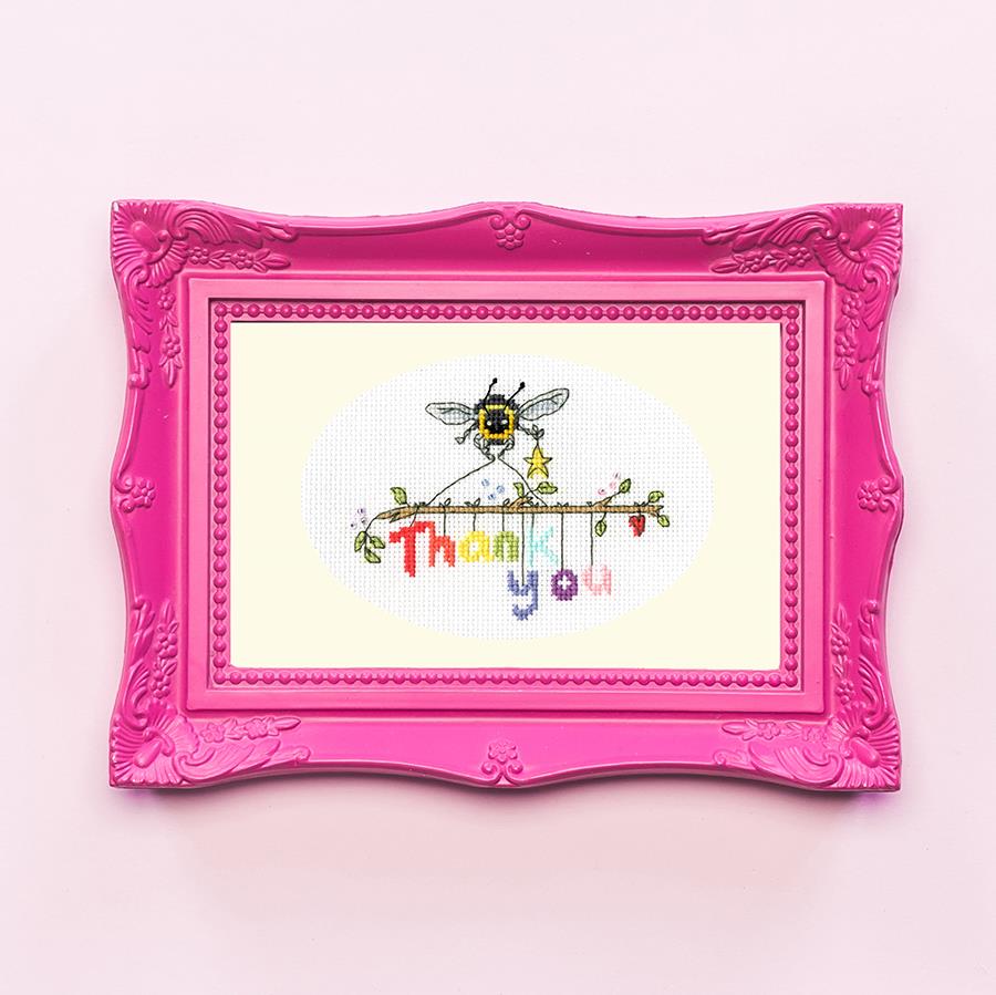 Bee-ing Thankful Greetings Card Cross Stitch Kit by Bothy Threads ...