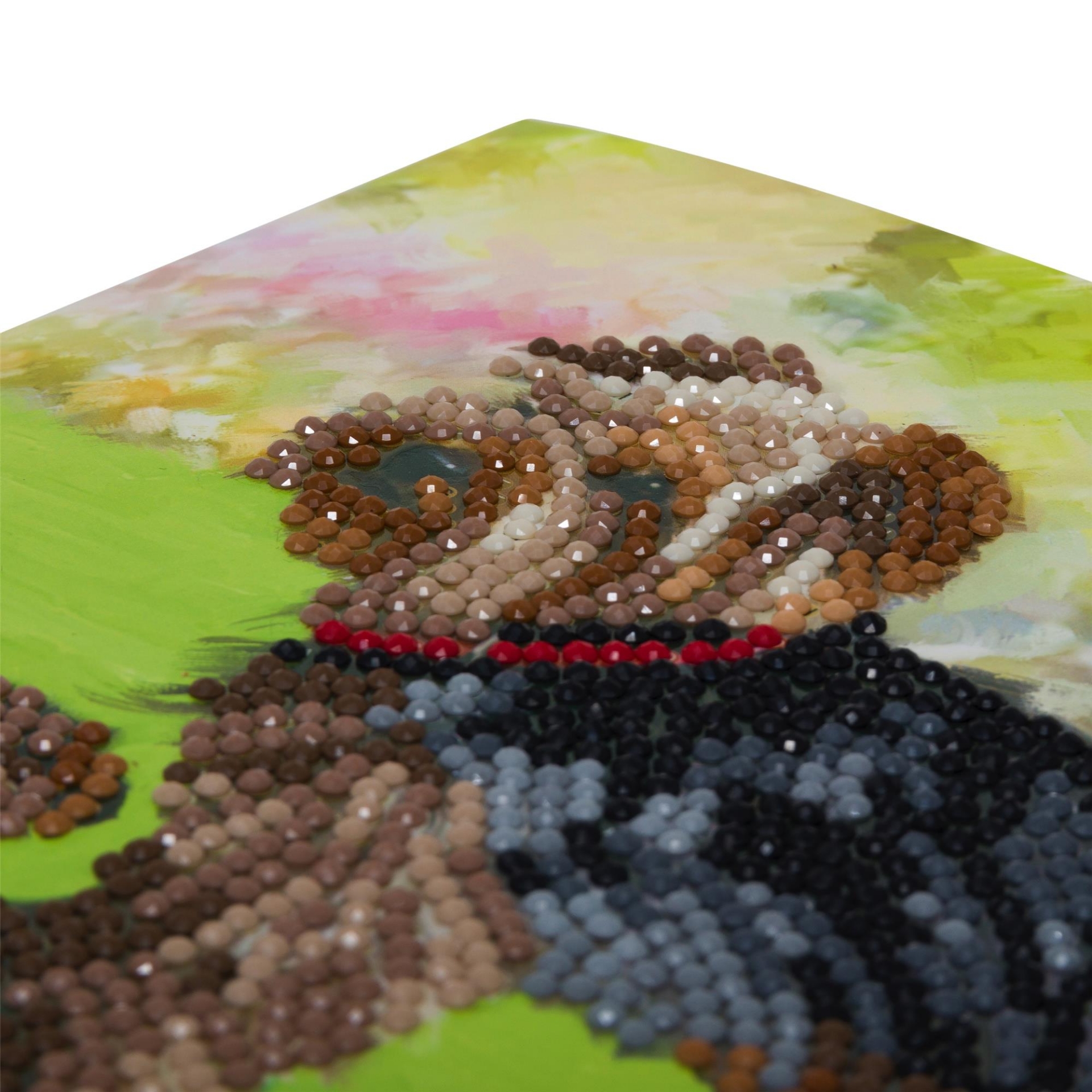 Yorkshire Terrier Dogs , 18x18cm Crystal Art Card | Stitchtastic