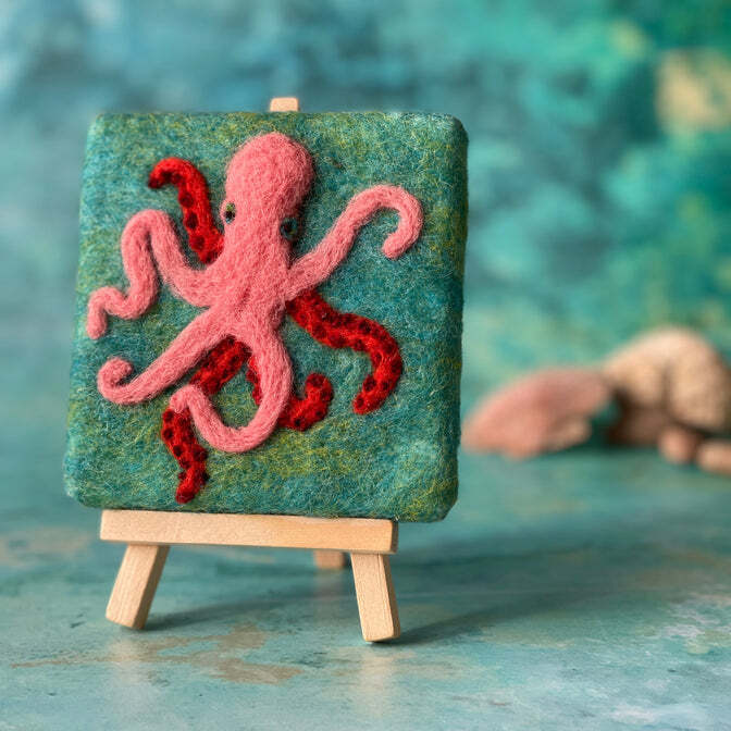 Mini Masterpiece Octopus Needle Felting Kit | Stitchtastic