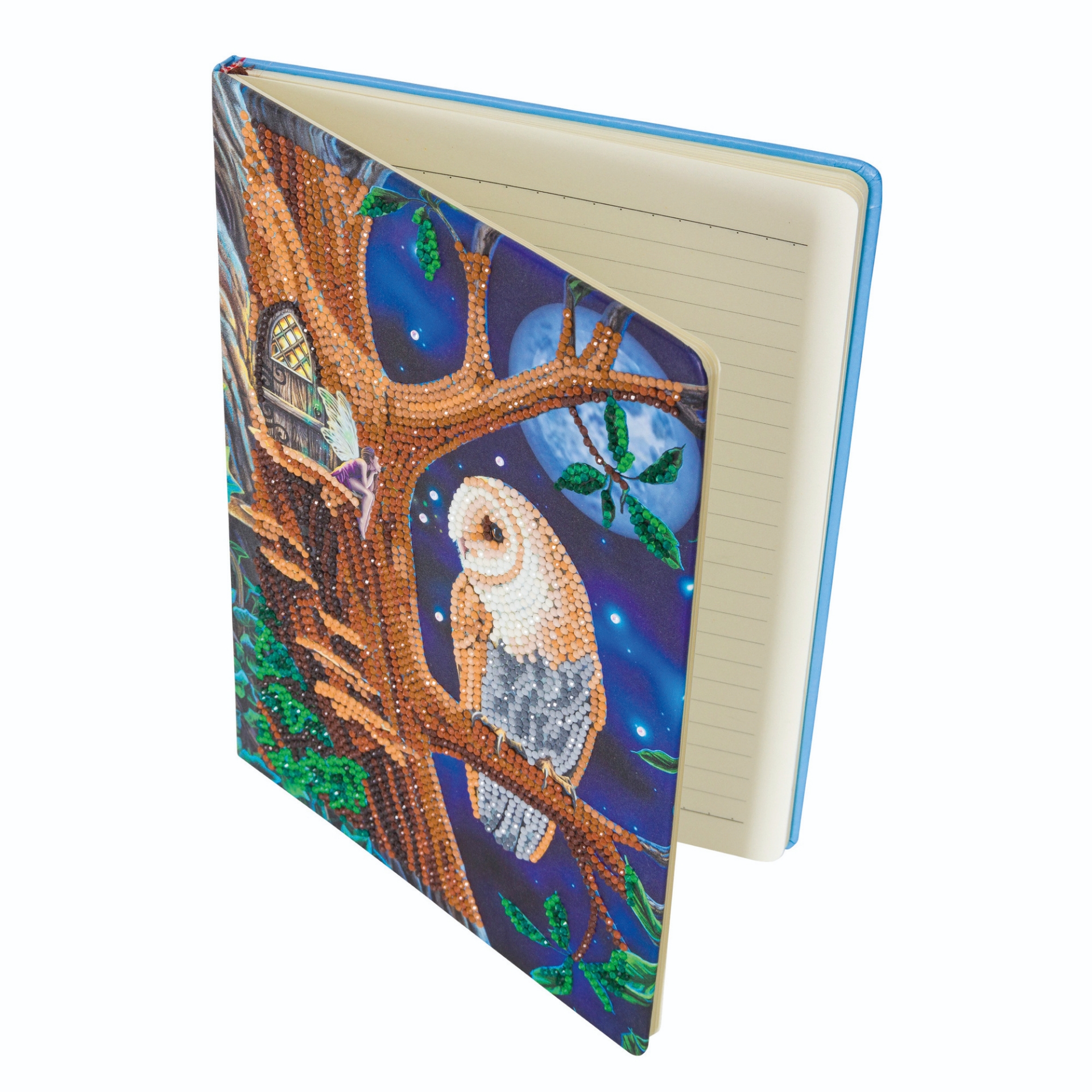 Owl and Fairy Tales 26X18CM Crystal Art Notebook | Stitchtastic