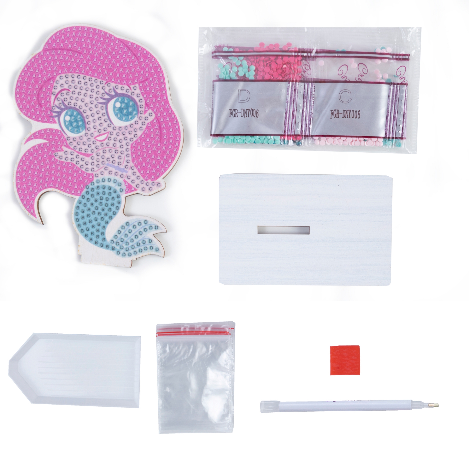 Ariel Little Mermaid - Crystal Art Buddy Kit (Disney) | Stitchtastic