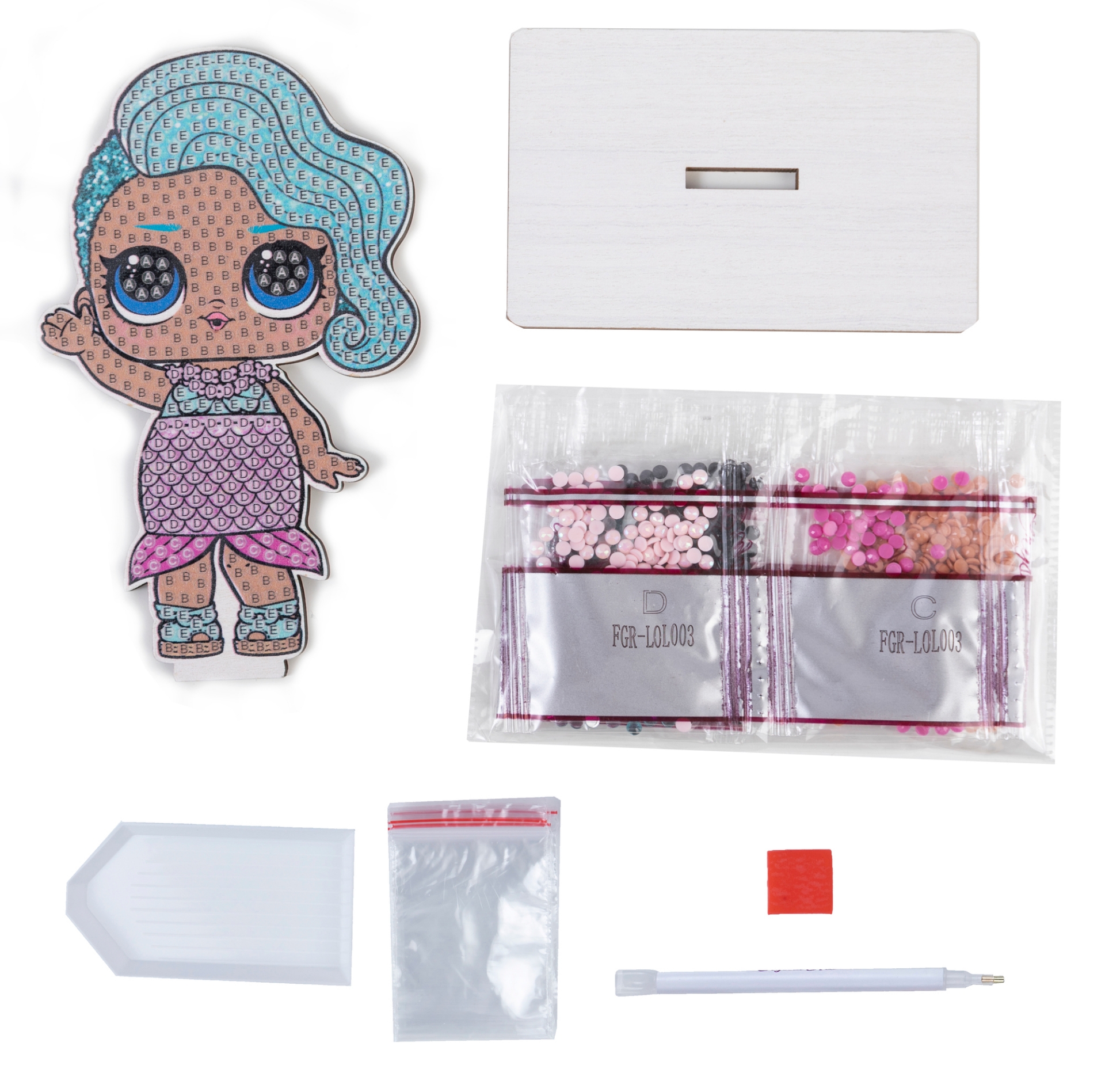 Splash Queen - Crystal Art Buddy Kit (LOL Surprise) | Stitchtastic