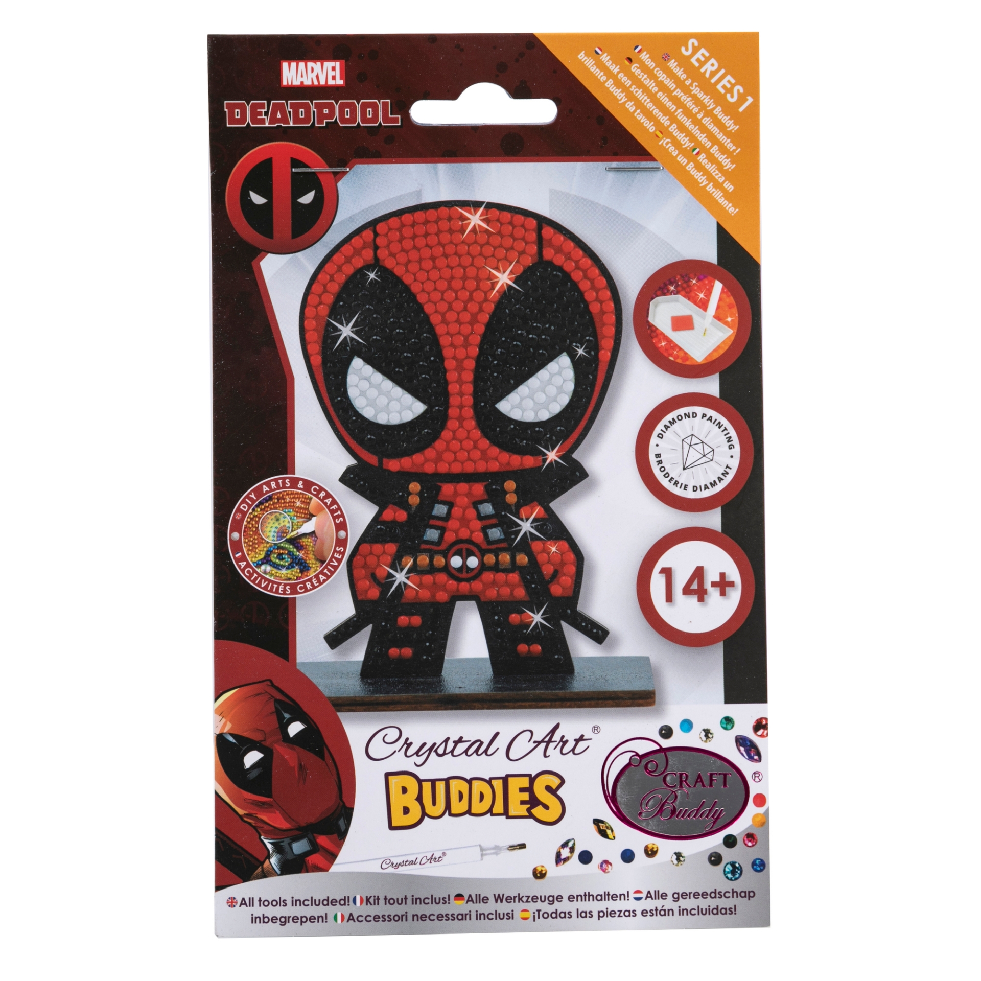 Deadpool - Crystal Art Buddy Kit (MARVEL) | Stitchtastic