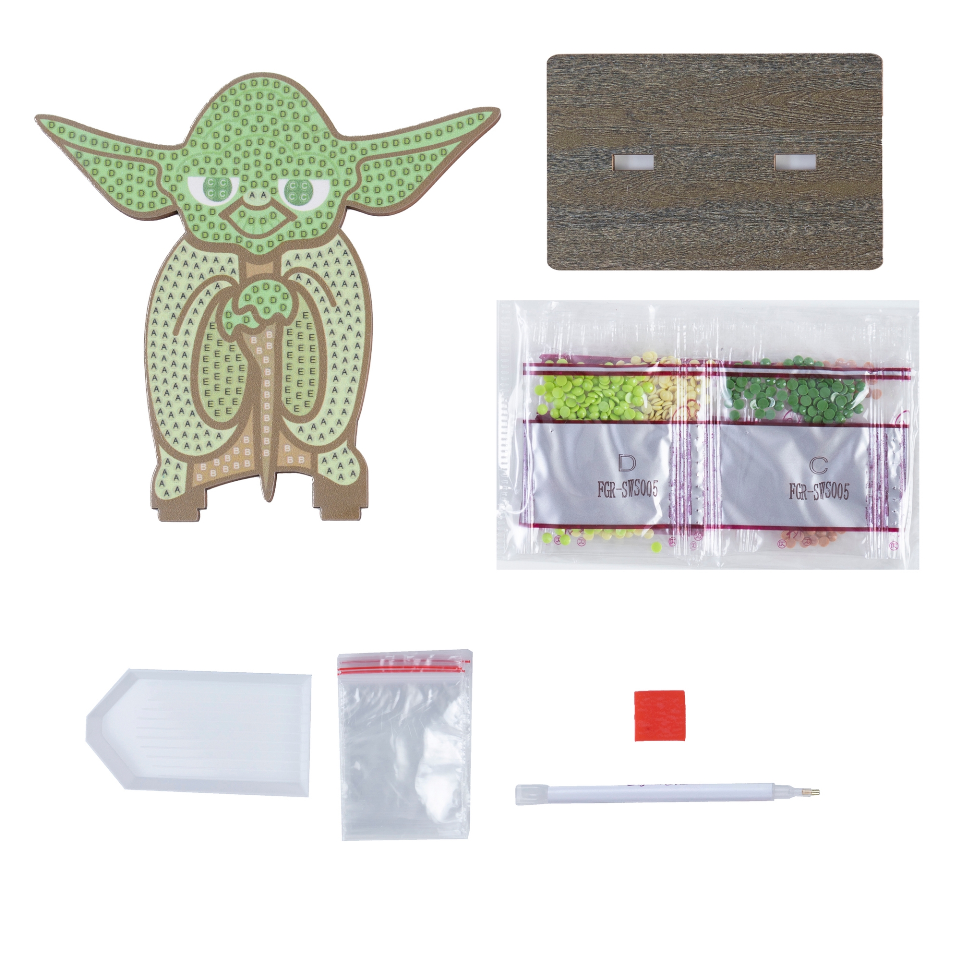 Yoda - Crystal Art Buddy Kit (Star Wars) | Stitchtastic