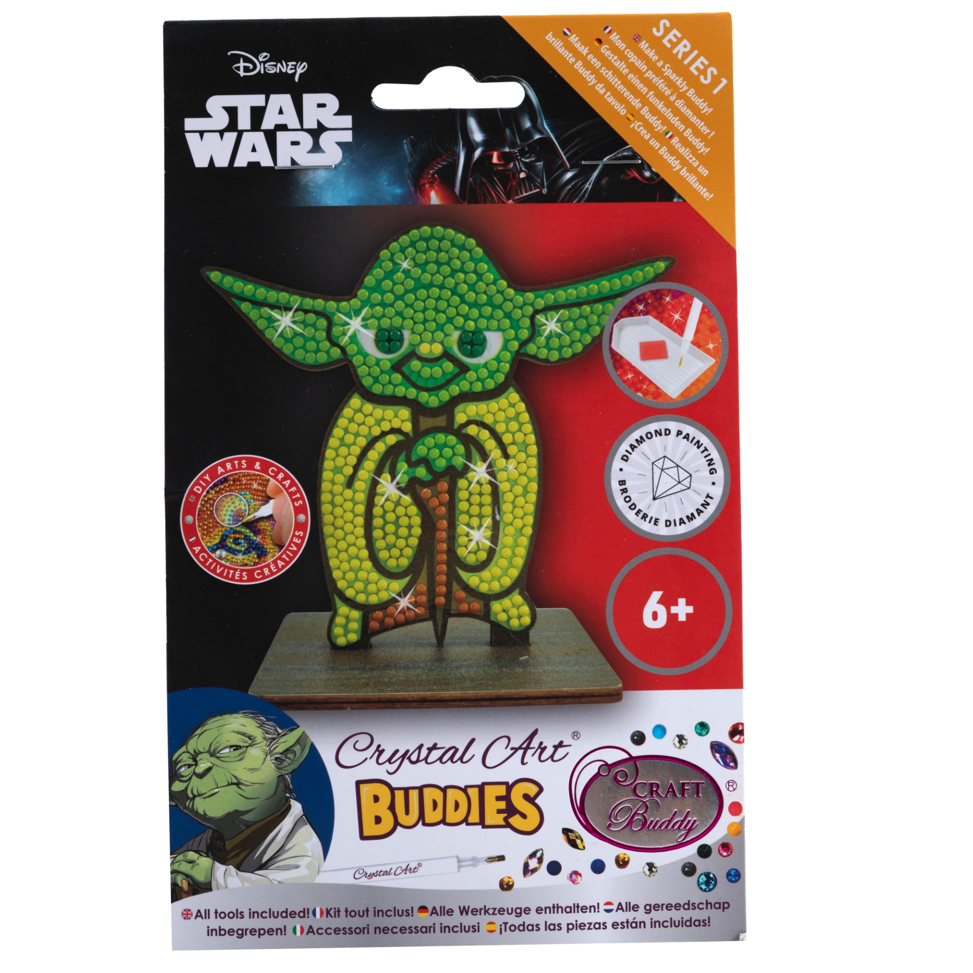 Yoda - Crystal Art Buddy Kit (Star Wars) | Stitchtastic