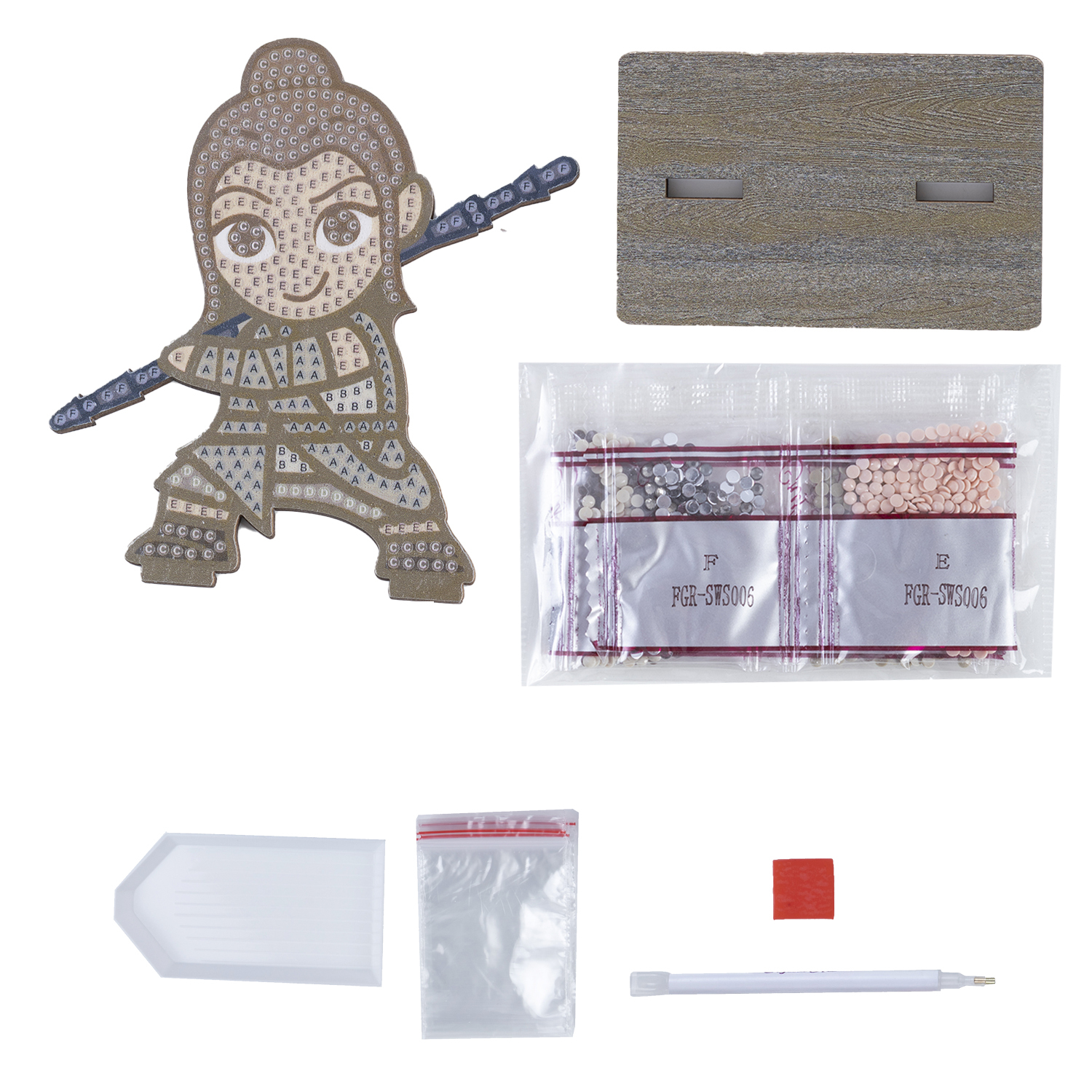 Rey Skywalker - Crystal Art Buddy Kit (Star Wars) | Stitchtastic
