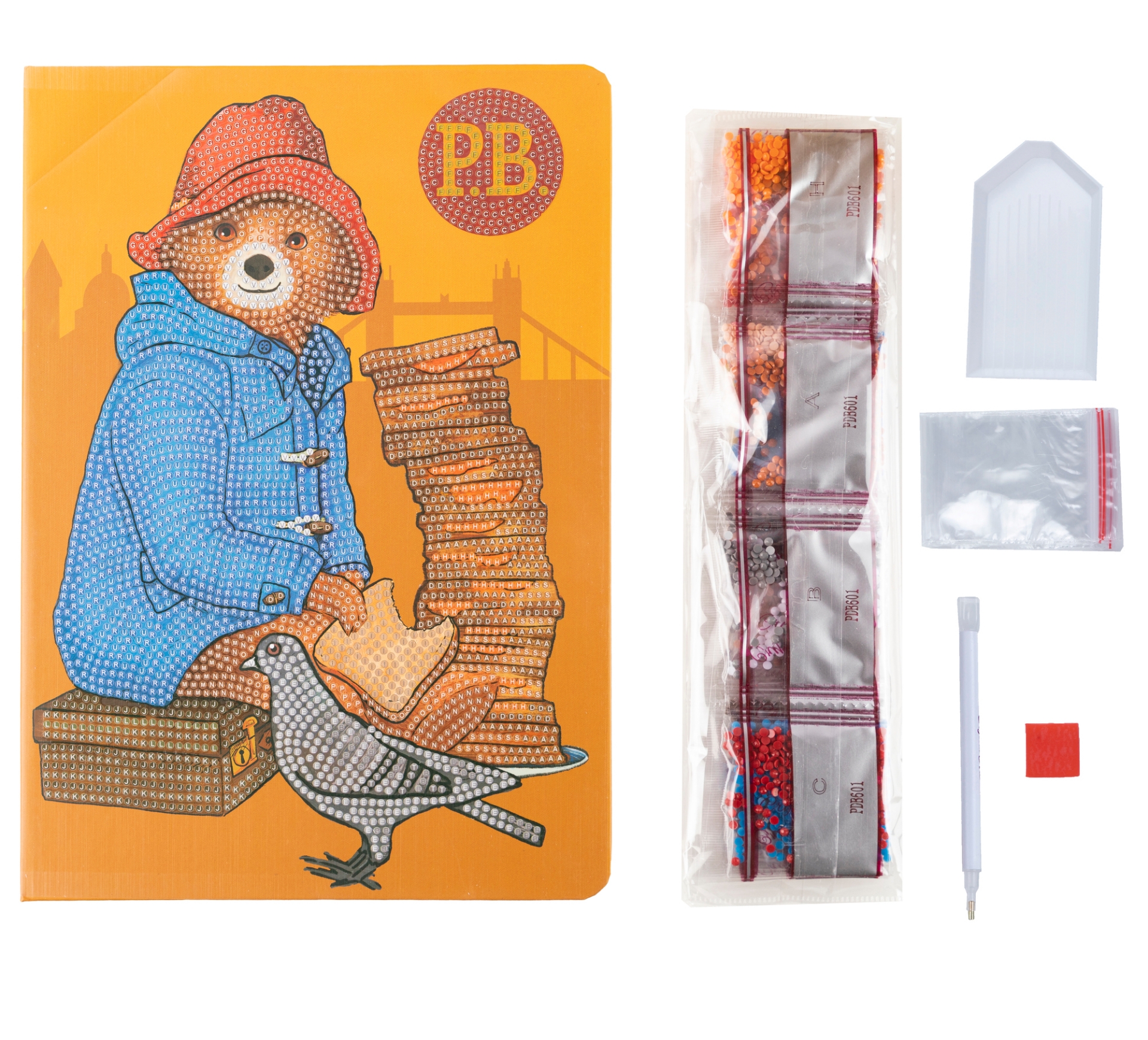 Paddington "Having a Picnic" 26X18CM Crystal Art Notebook | Stitchtastic