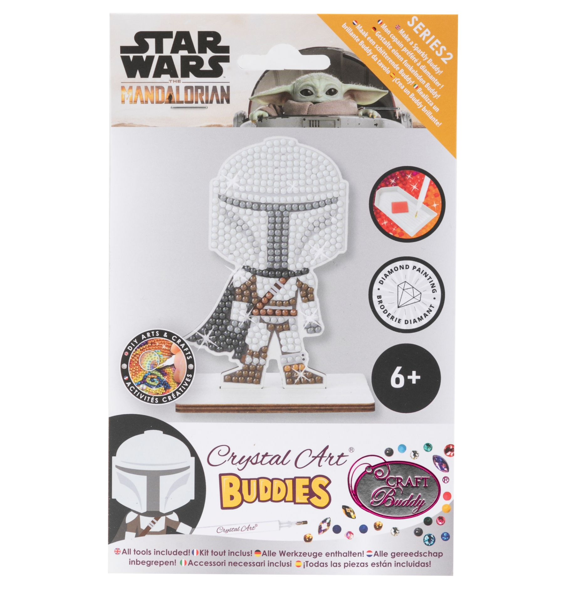 Mandalorian - Crystal Art Buddy Kit (Star Wars) | Stitchtastic