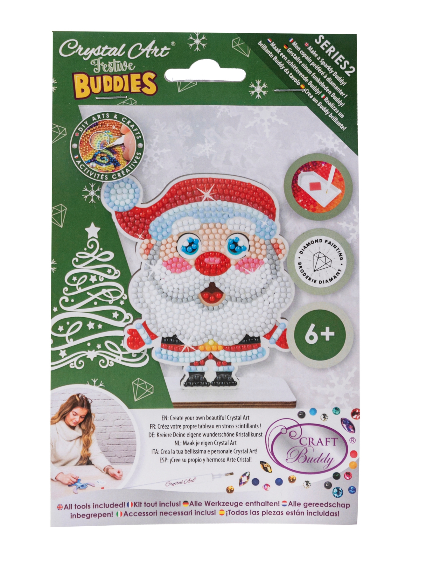 Santa - Crystal Art Buddy Kit | Stitchtastic
