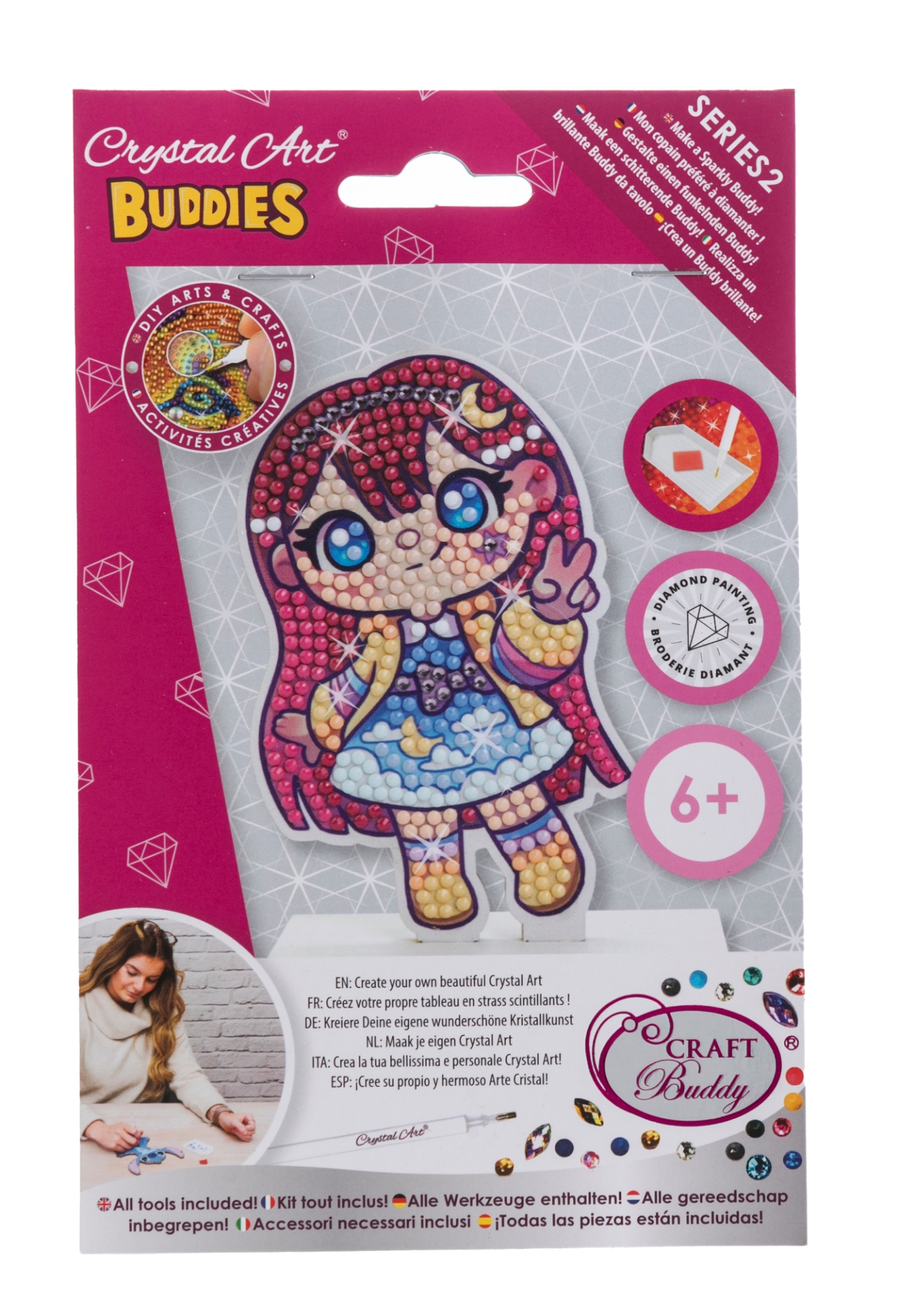 Cosmo Girl - Crystal Art Buddy Kit | Stitchtastic
