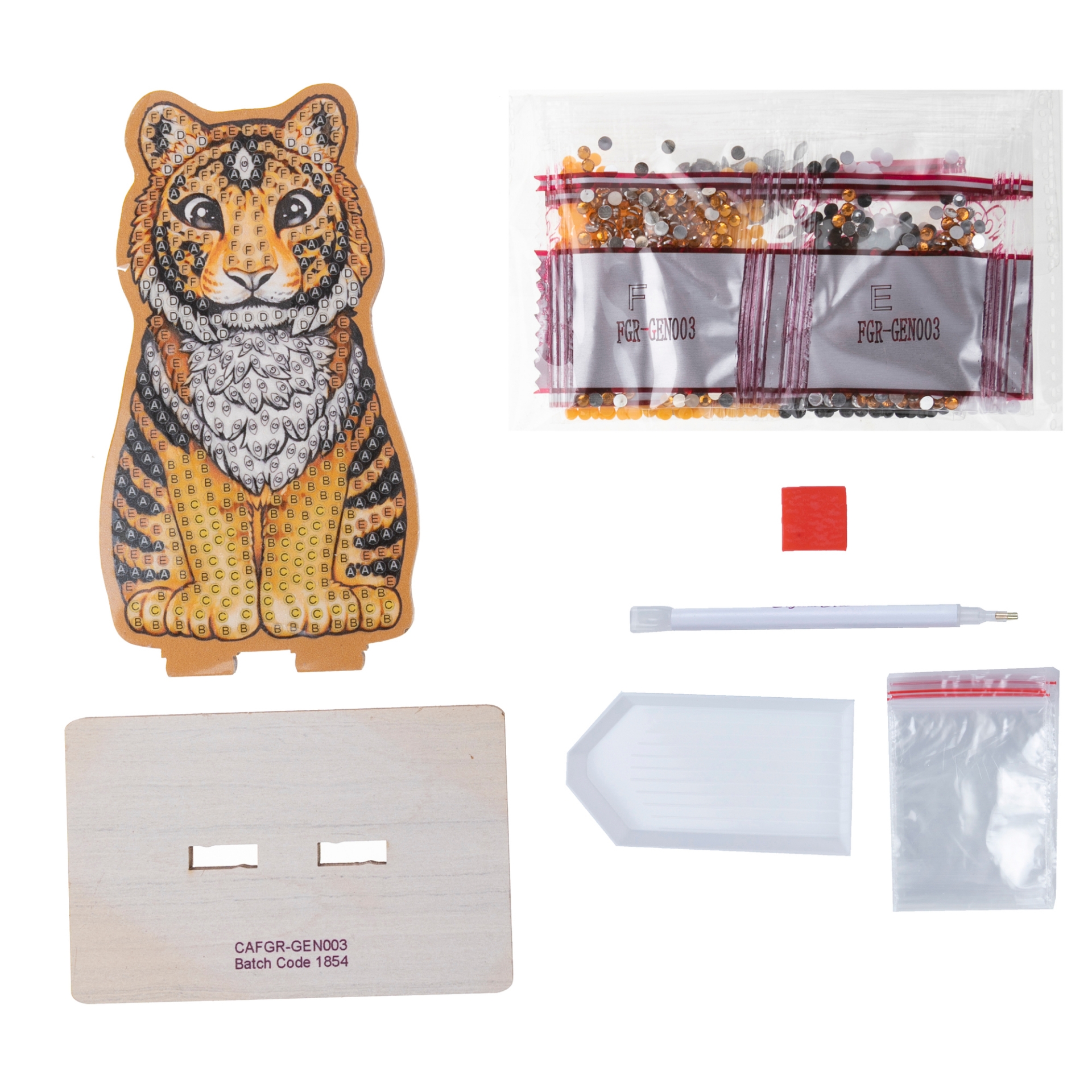 Luna Tiger - Crystal Art Buddy Kit | Stitchtastic