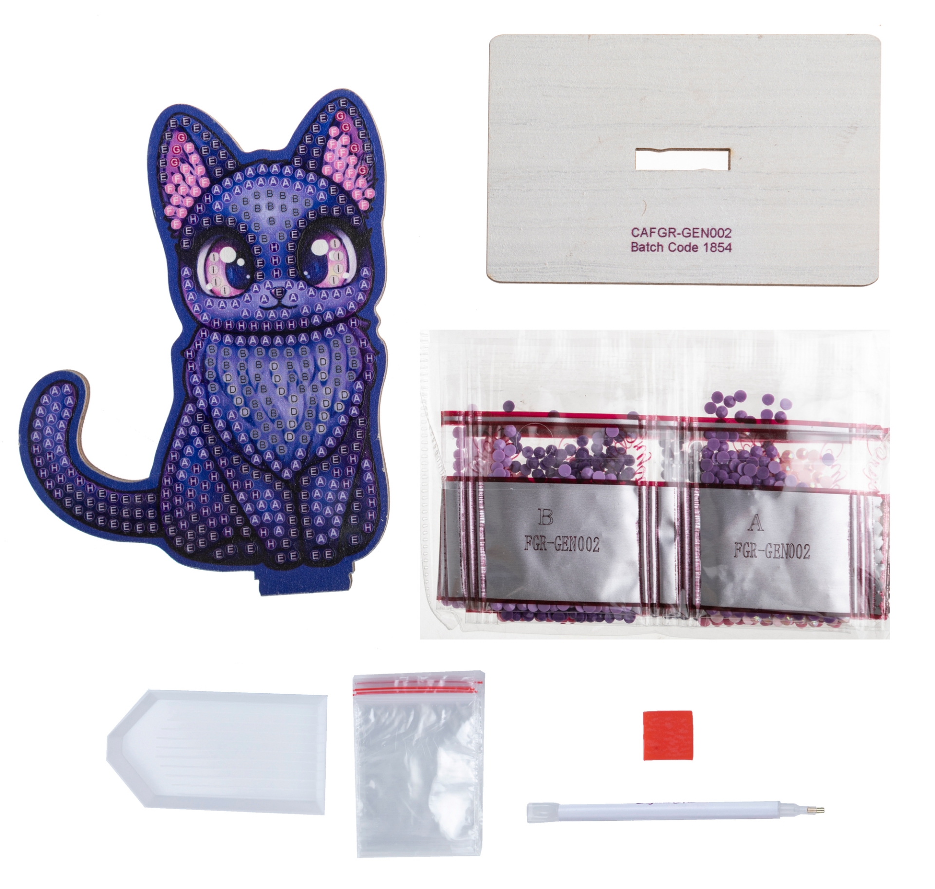 Midnight Cat - Crystal Art Buddy Kit | Stitchtastic