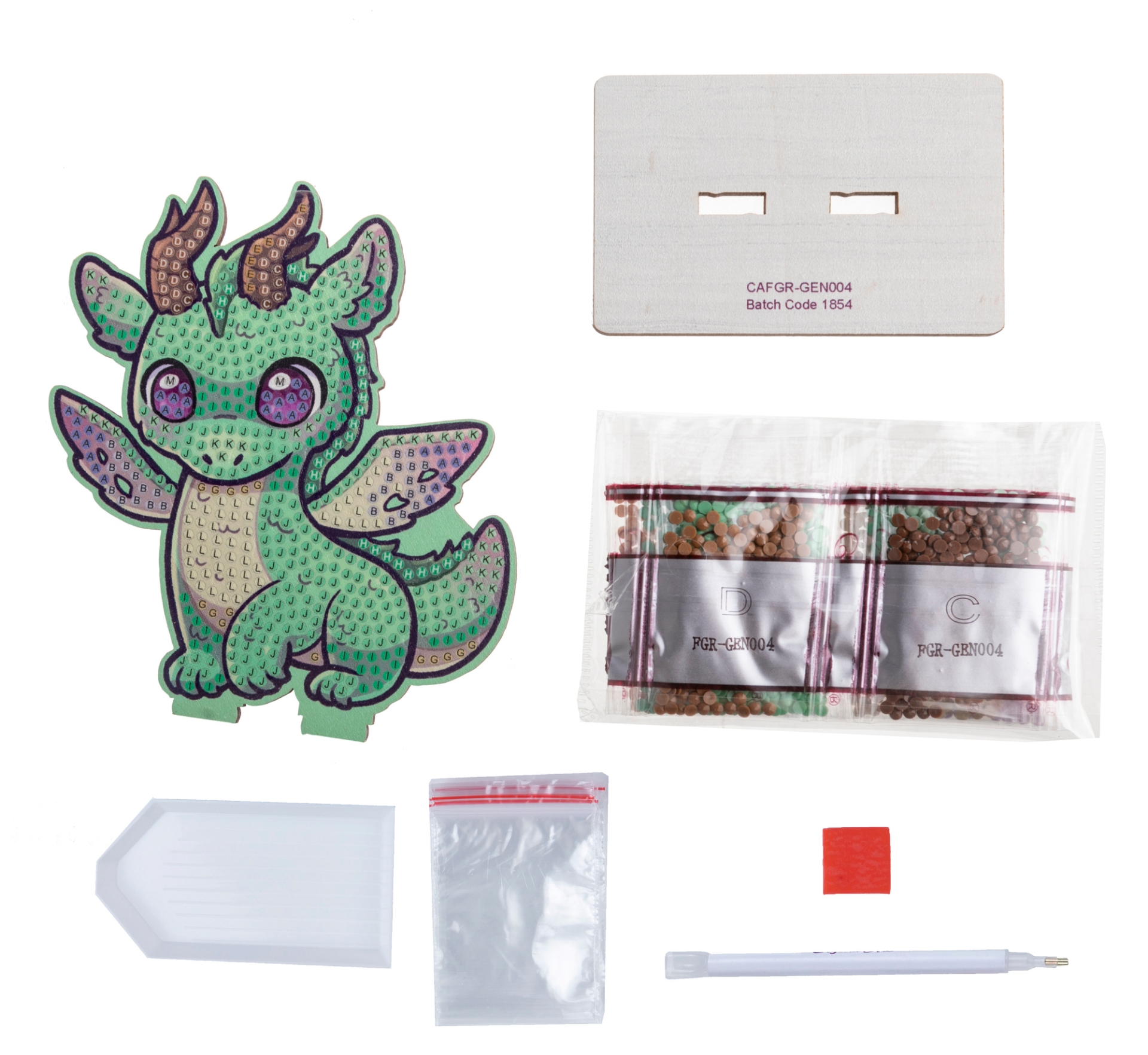 Smoky Dragon - Crystal Art Buddy Kit | Stitchtastic
