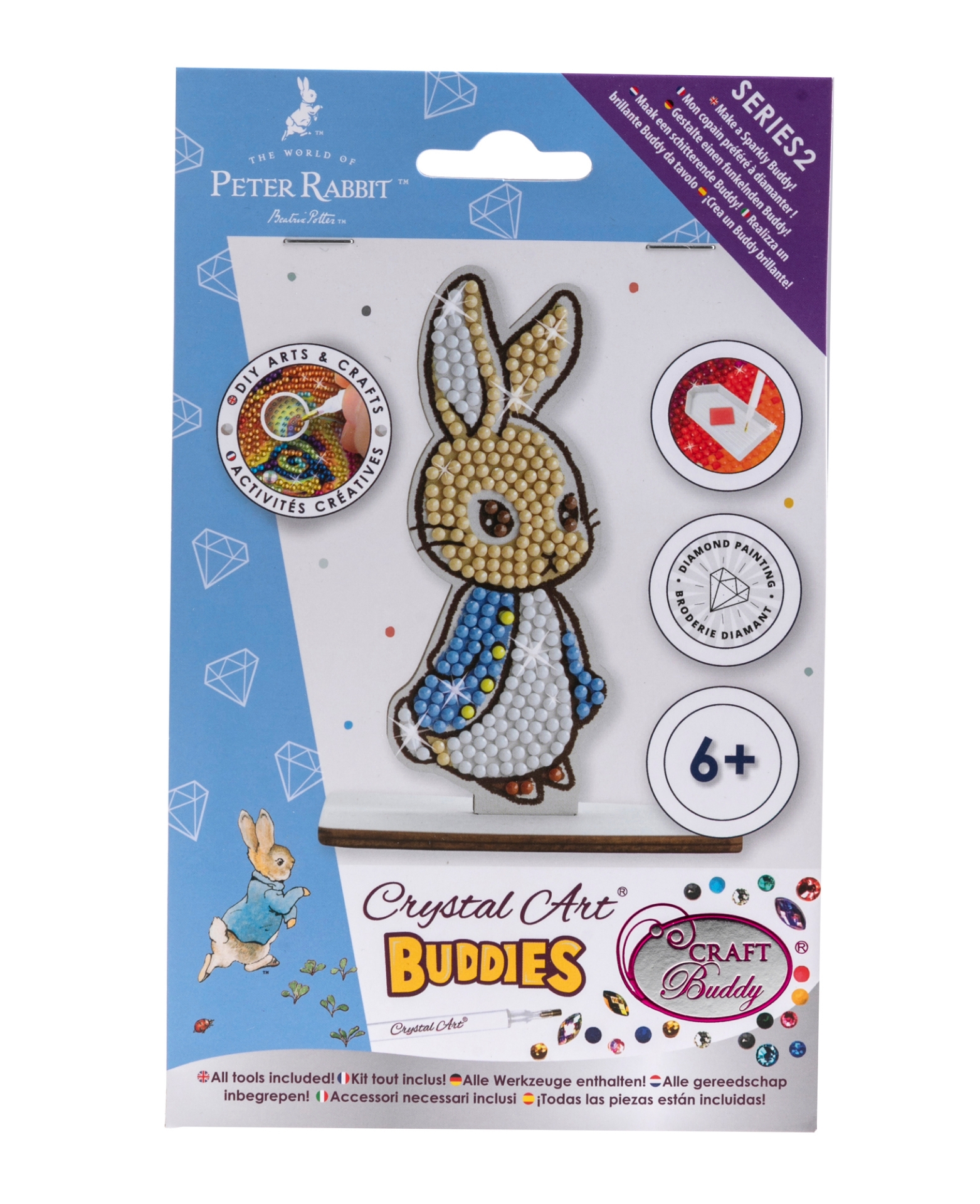 Peter Rabbit - Crystal Art Buddy Kit | Stitchtastic