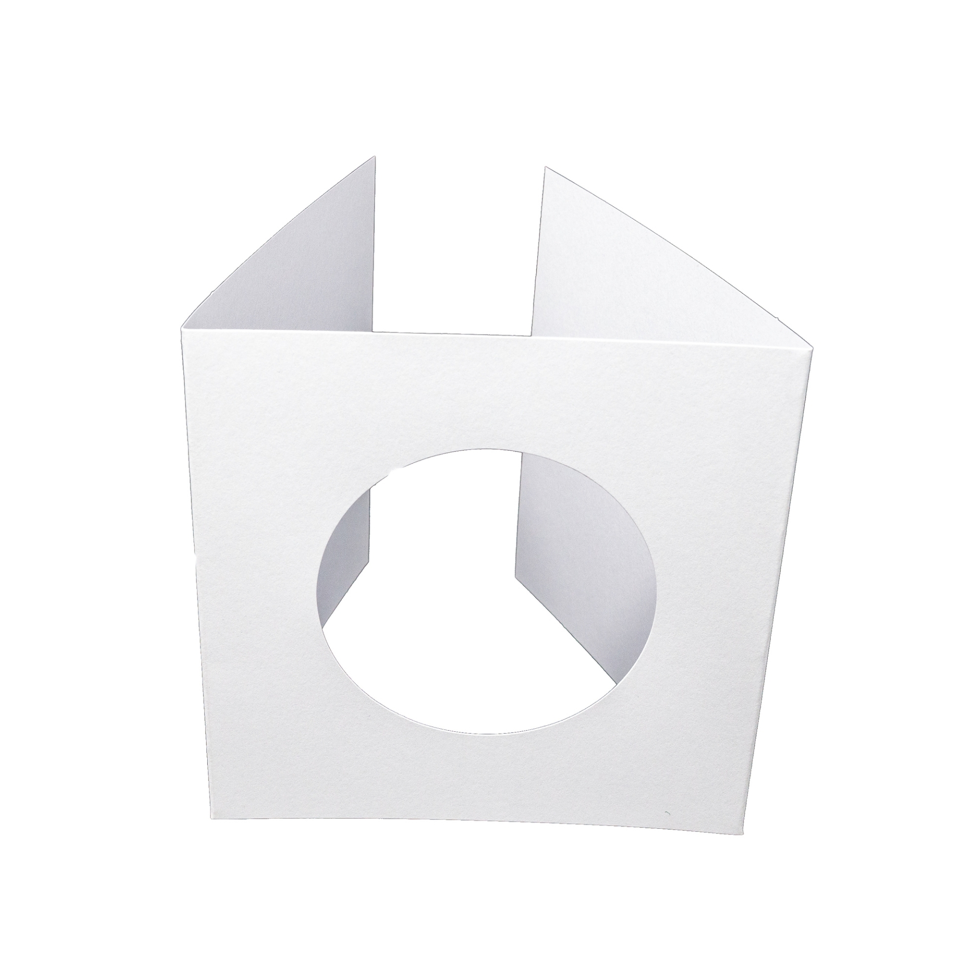 Round aperture square cards - White (Pack of 5) | Stitchtastic