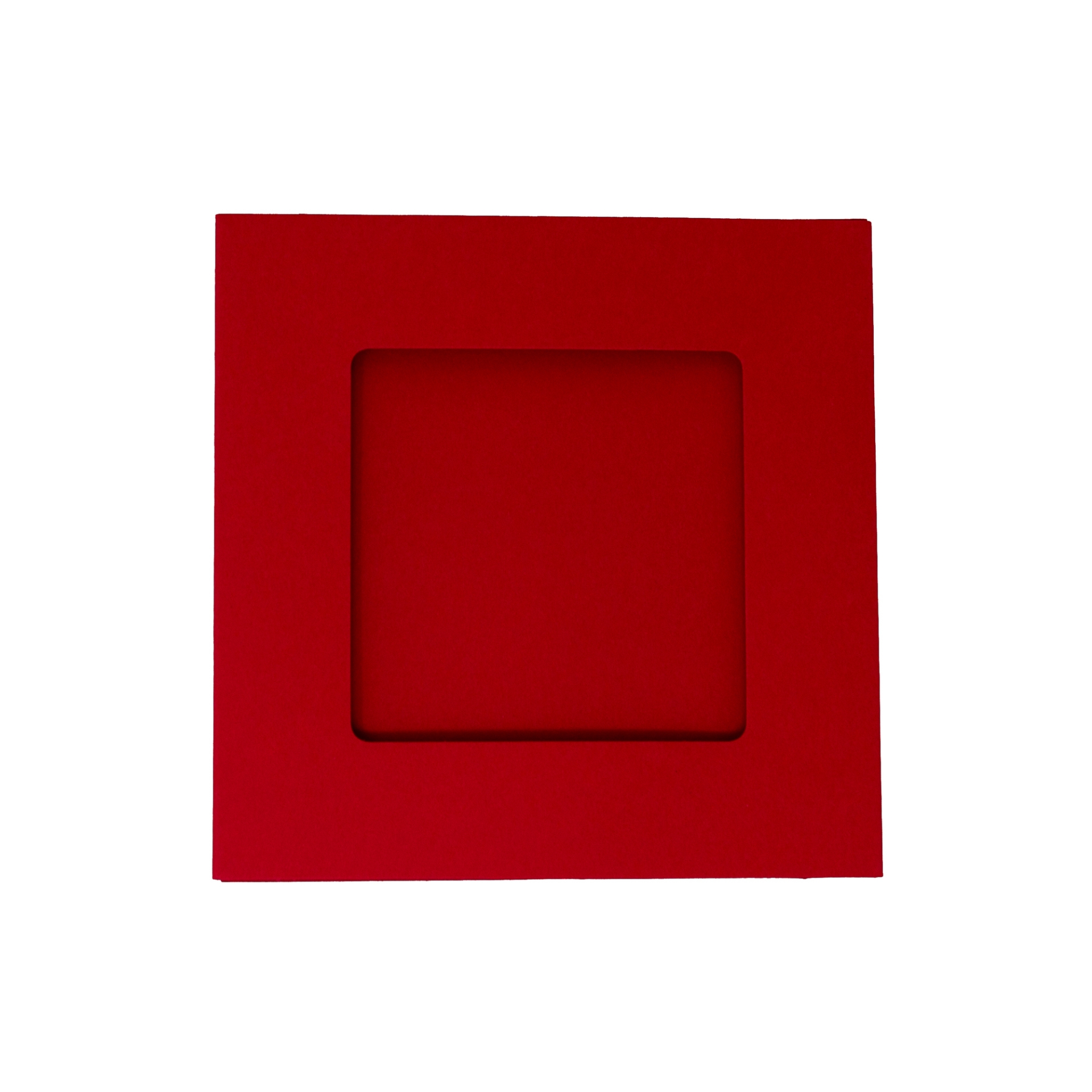 Square aperture square cards - Christmas Red (Pack of 5) | Stitchtastic