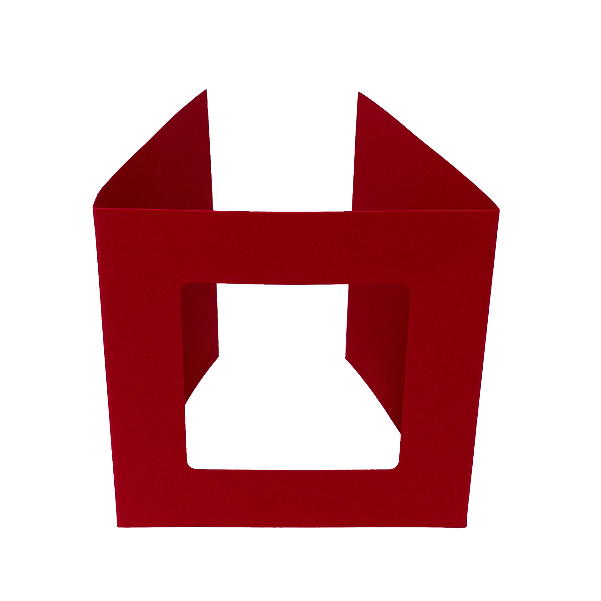 Square aperture square cards - Christmas Red (Pack of 5) | Stitchtastic