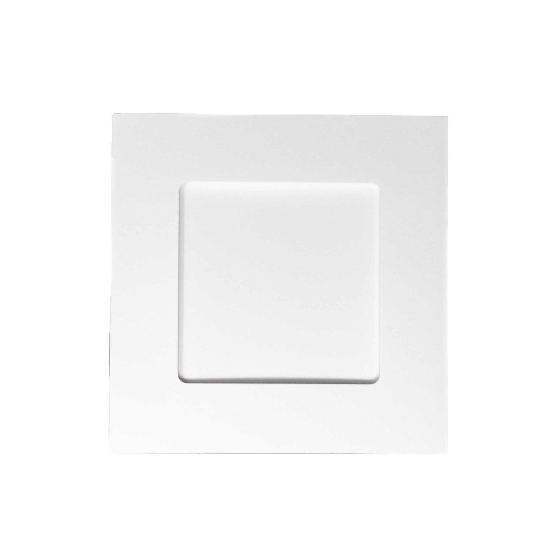 Square aperture square cards - White (Pack of 5) | Stitchtastic
