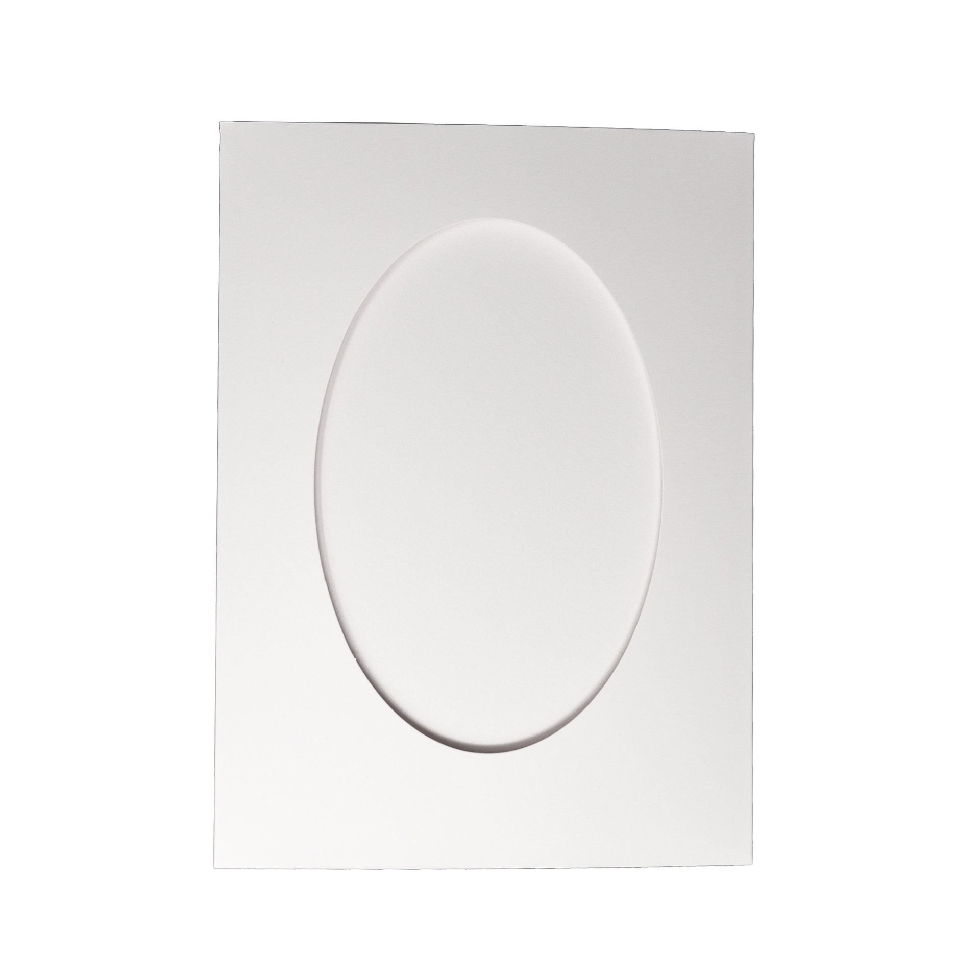 Oval Aperture A5 Cards - White (Pack Of 4) | Stitchtastic