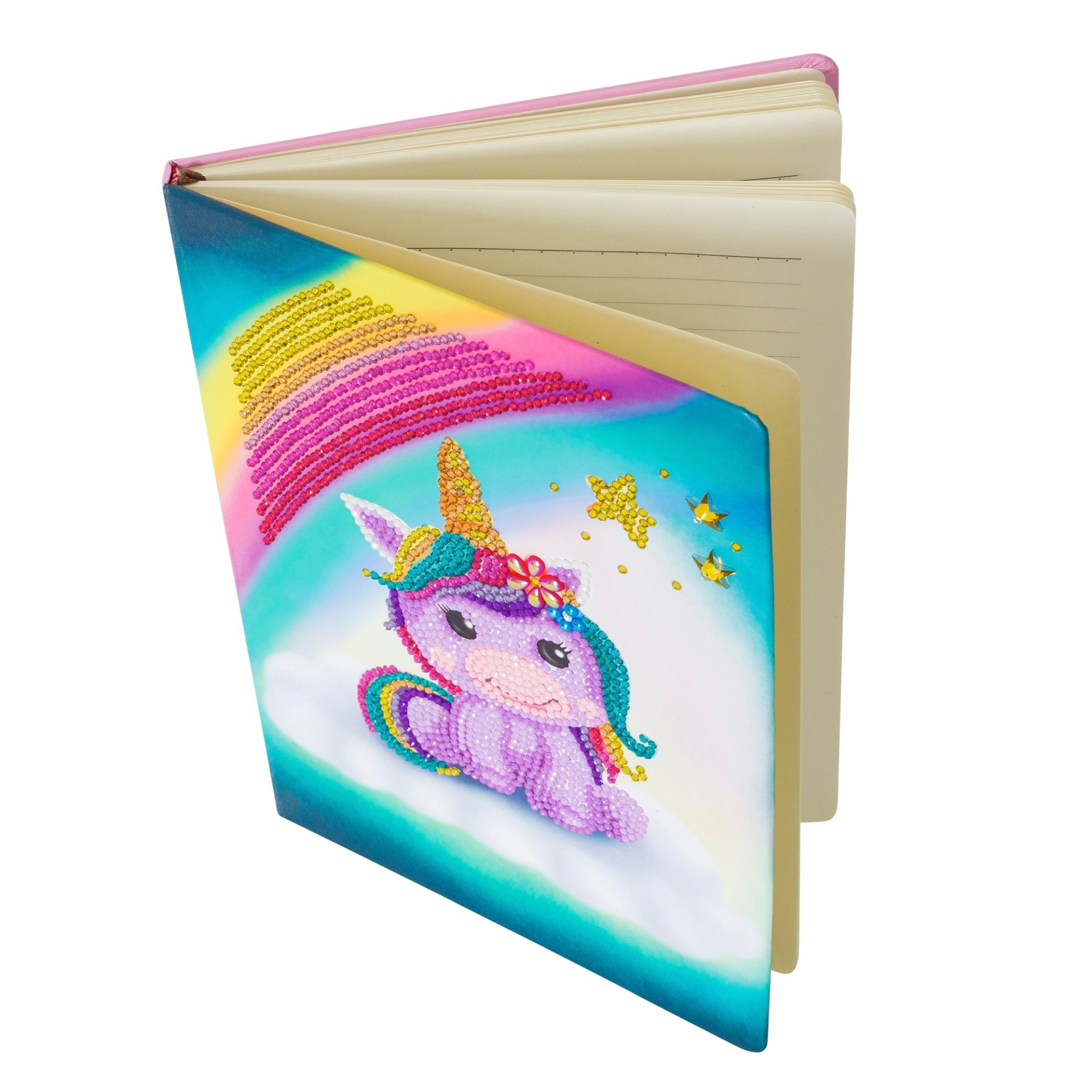 Unicorn Smile 26X18CM Crystal Art Notebook | Stitchtastic