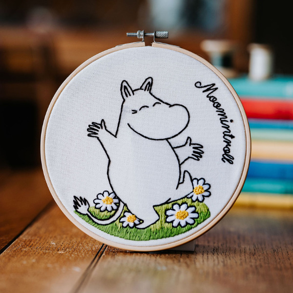 Moomintroll Dancing Embroidery Kit | Stitchtastic