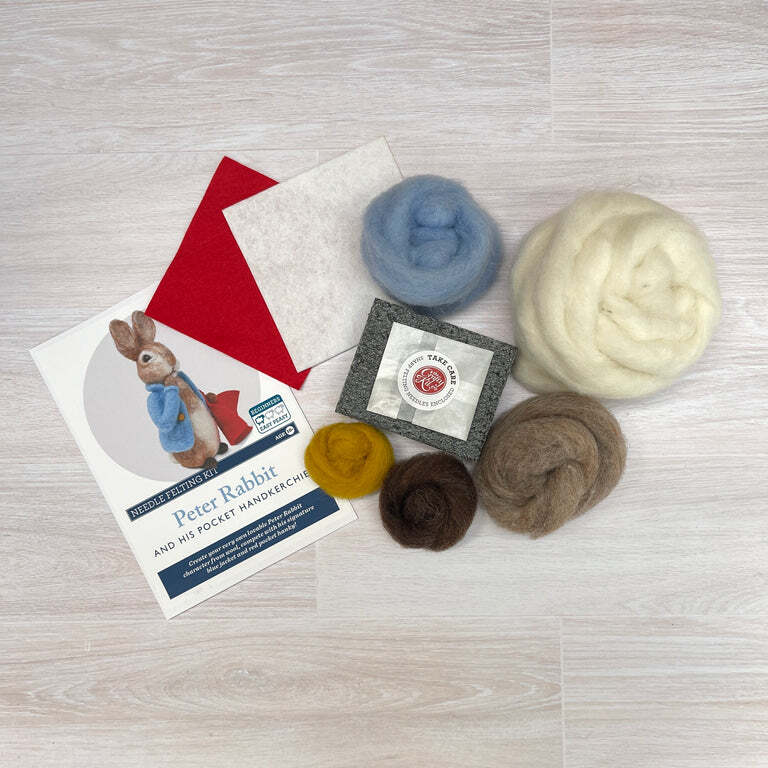 Peter Rabbit and his Pocket Handkerchief Needle Felting Kit | Stitchtastic