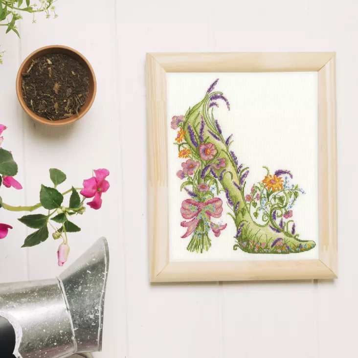 Posy - (Sally King Shoes) Cross Stitch Kit By Bothy Threads | Stitchtastic