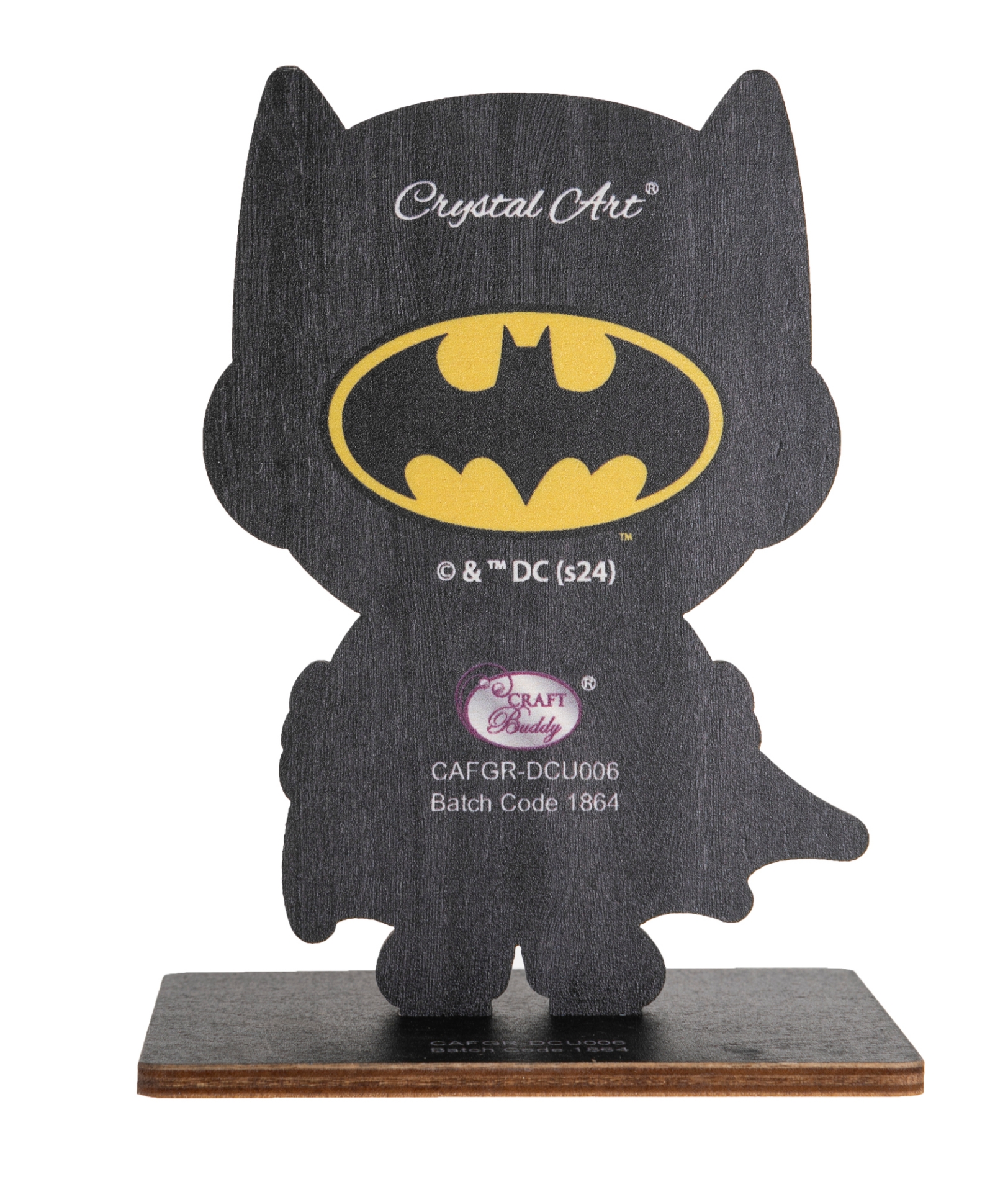 Batman (Black) - Crystal Art Buddy Kit (DC) | Stitchtastic