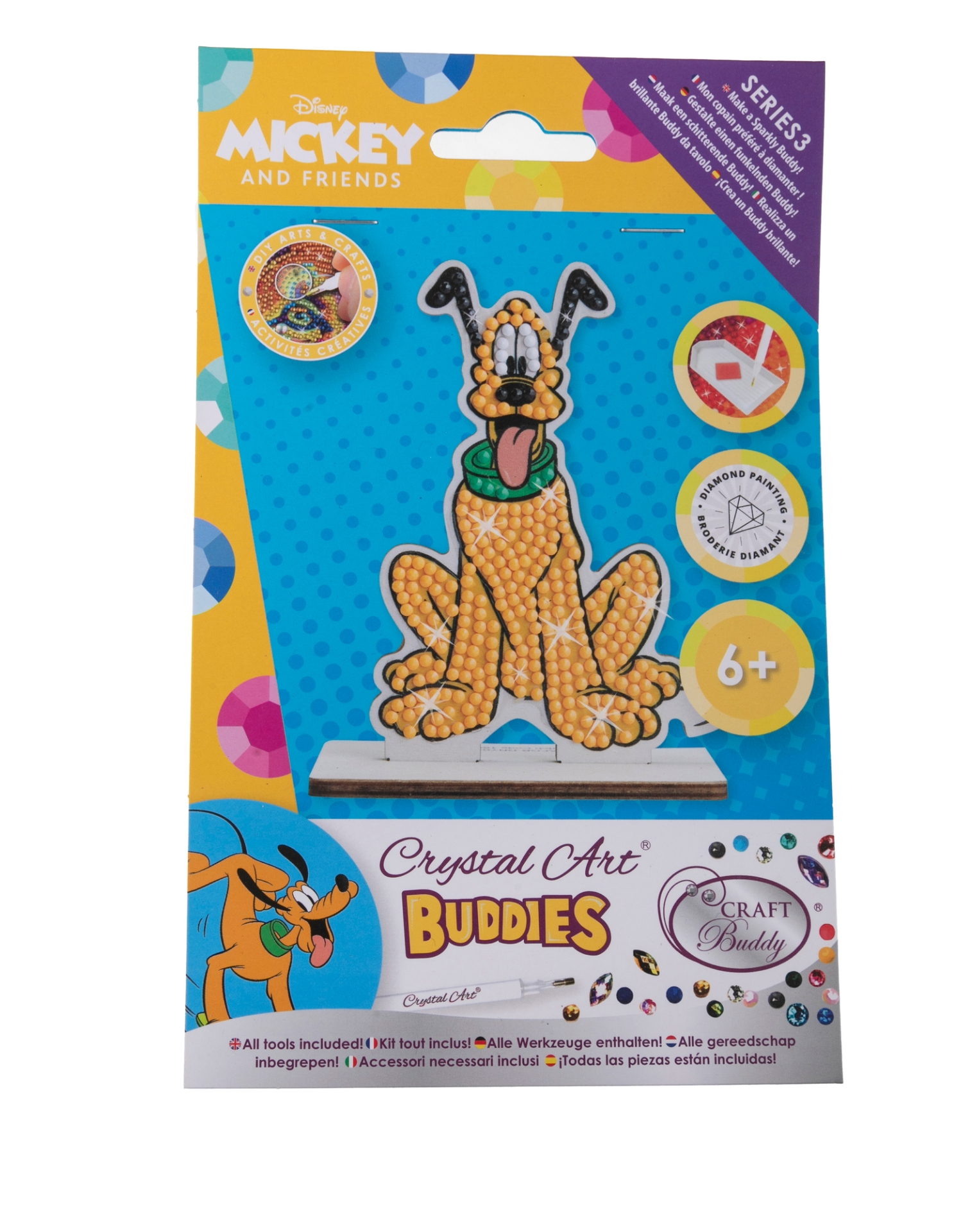 Pluto - Crystal Art Buddy Kit (Disney) | Stitchtastic