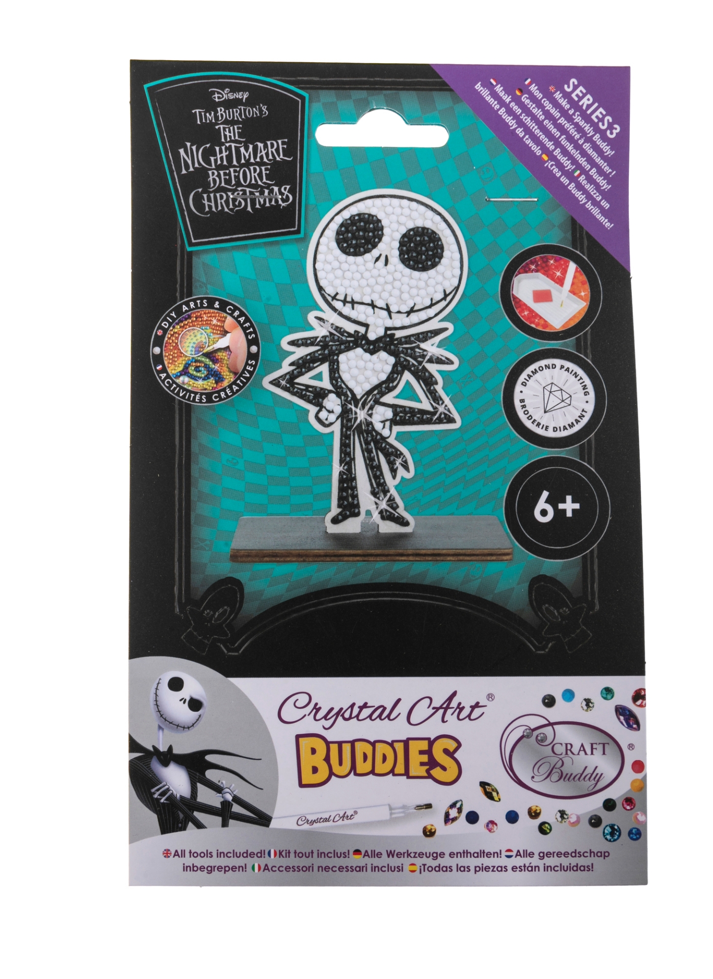 Jack Skellington - Crystal Art Buddy Kit (Disney) | Stitchtastic