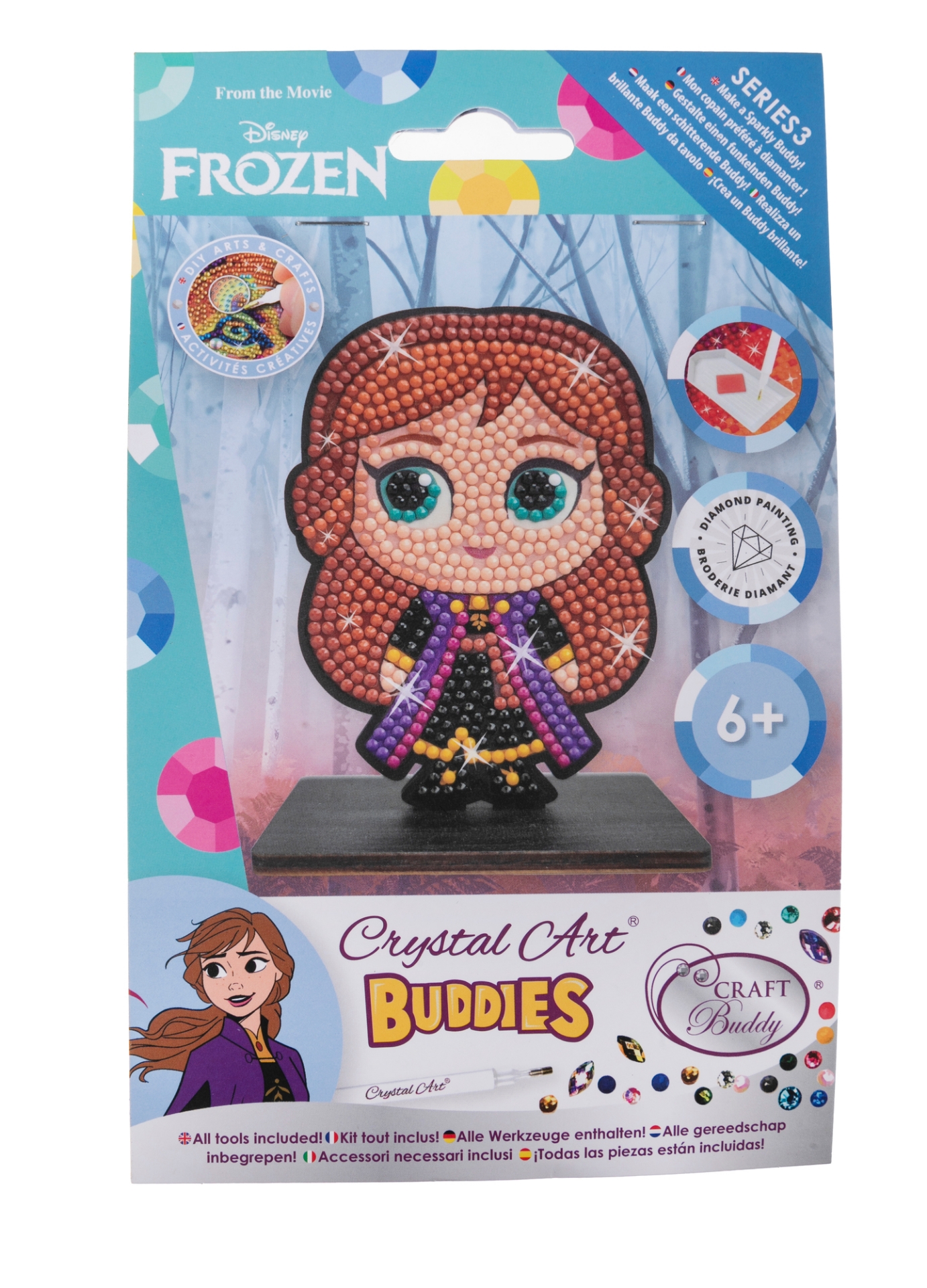 Anna - Crystal Art Buddy Kit (Disney) | Stitchtastic