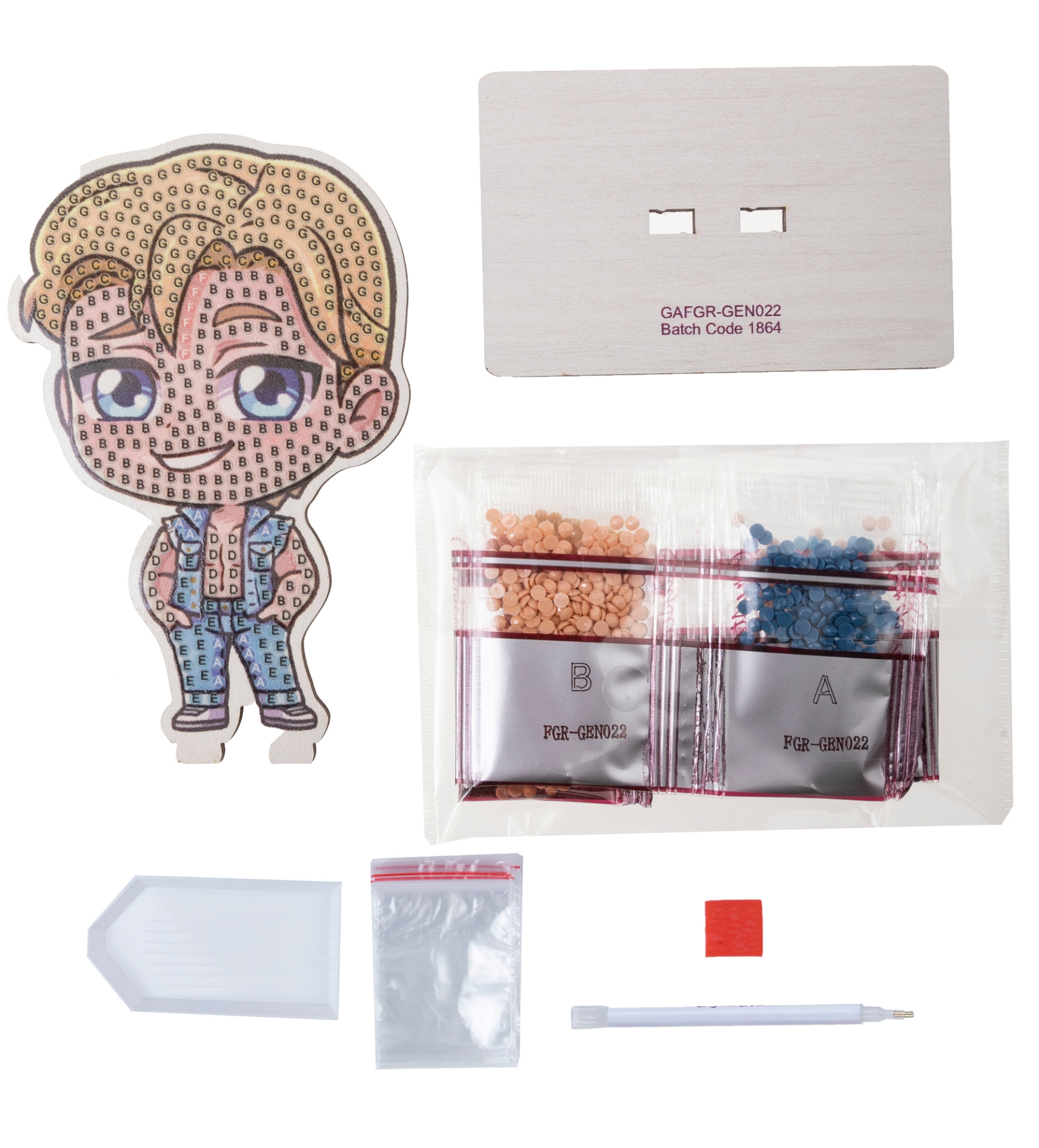 Mike - Crystal Art Buddy Kit | Stitchtastic