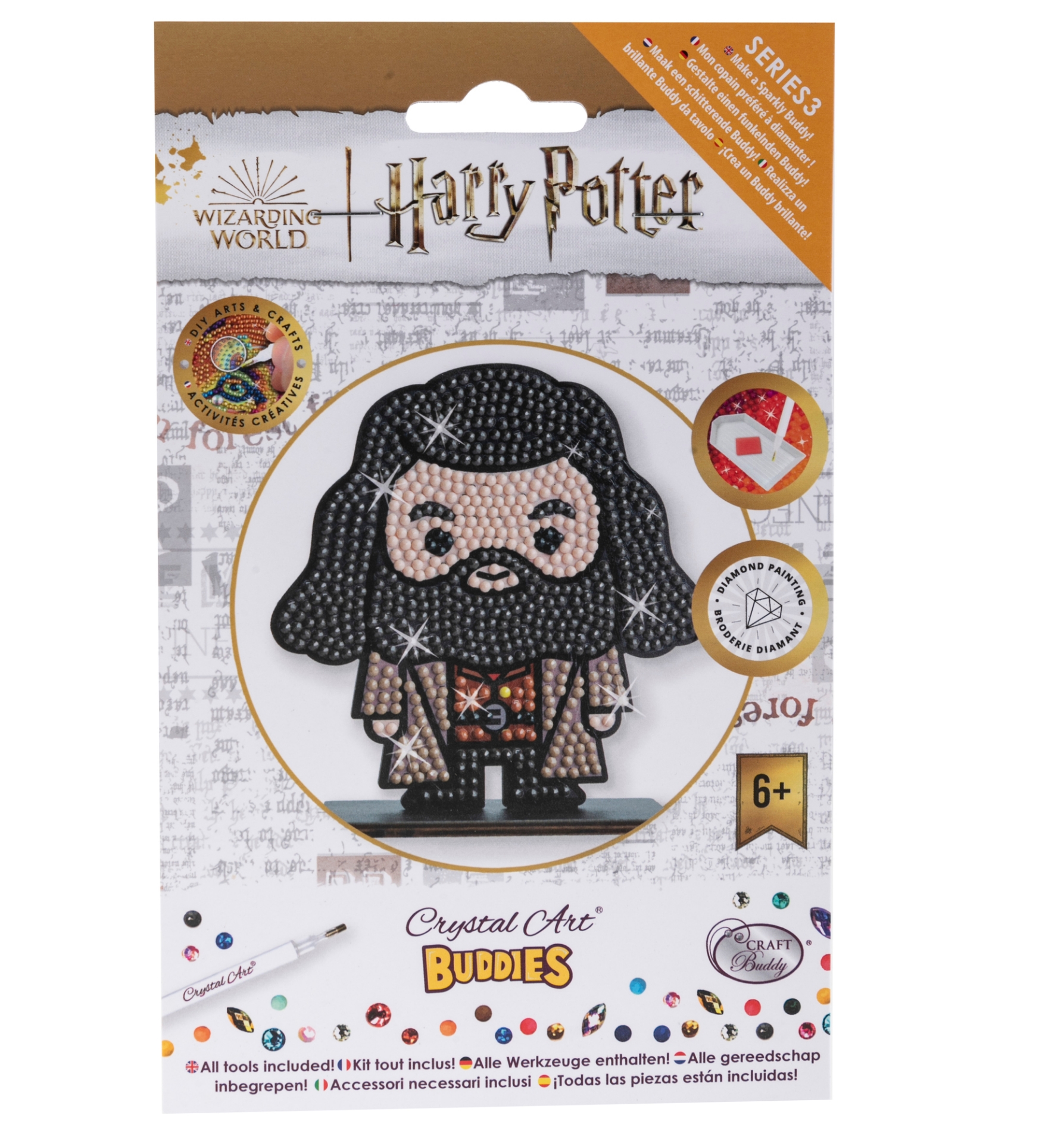 Rubeus Hagrid - Crystal Art Buddy Kit (Harry Potter) | Stitchtastic