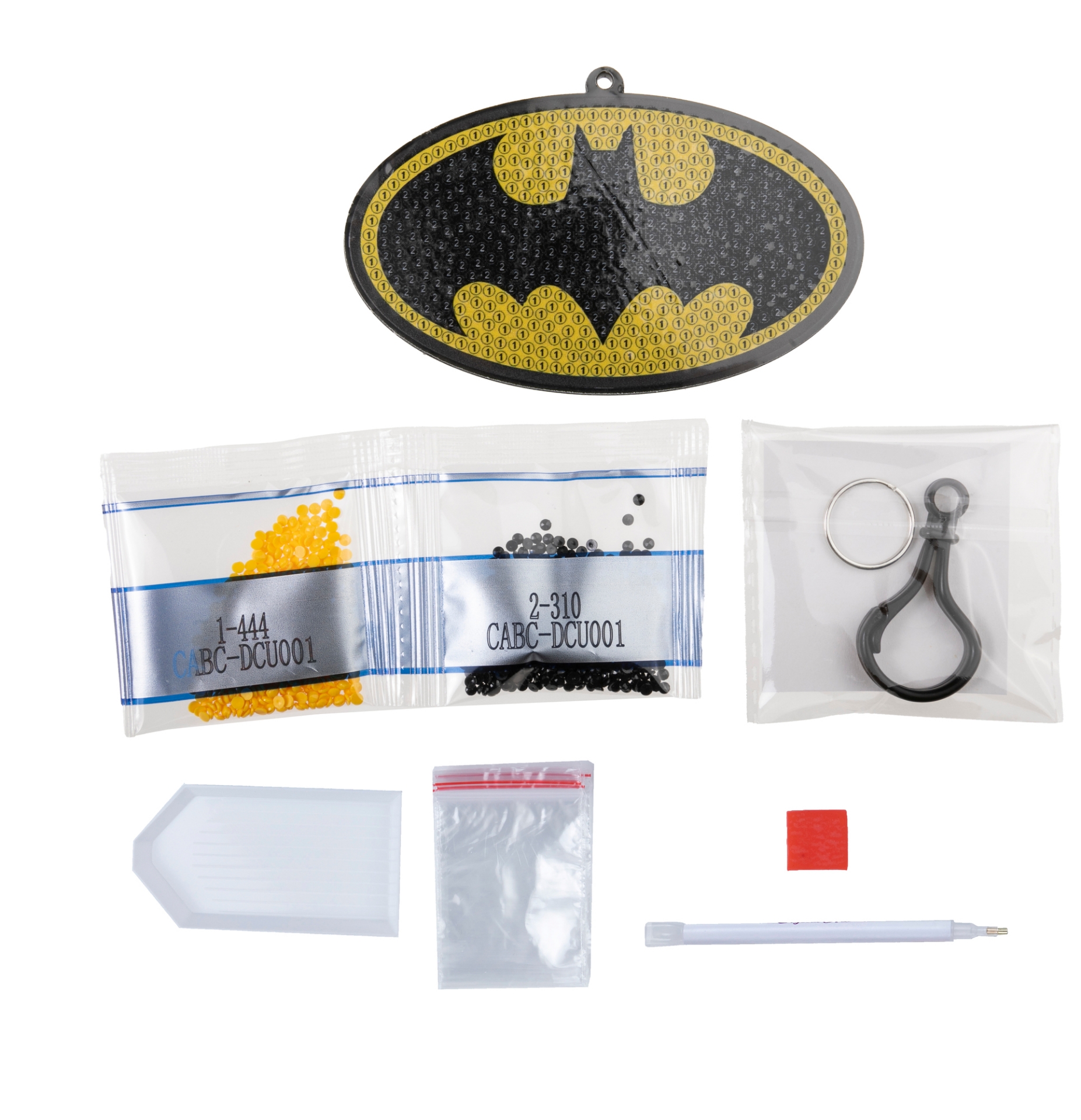 Batman - Crystal Art Bag Charm (DC) | Stitchtastic